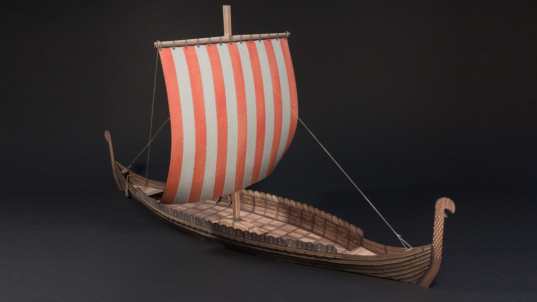 ArtStation - Viking Longship Papercraft