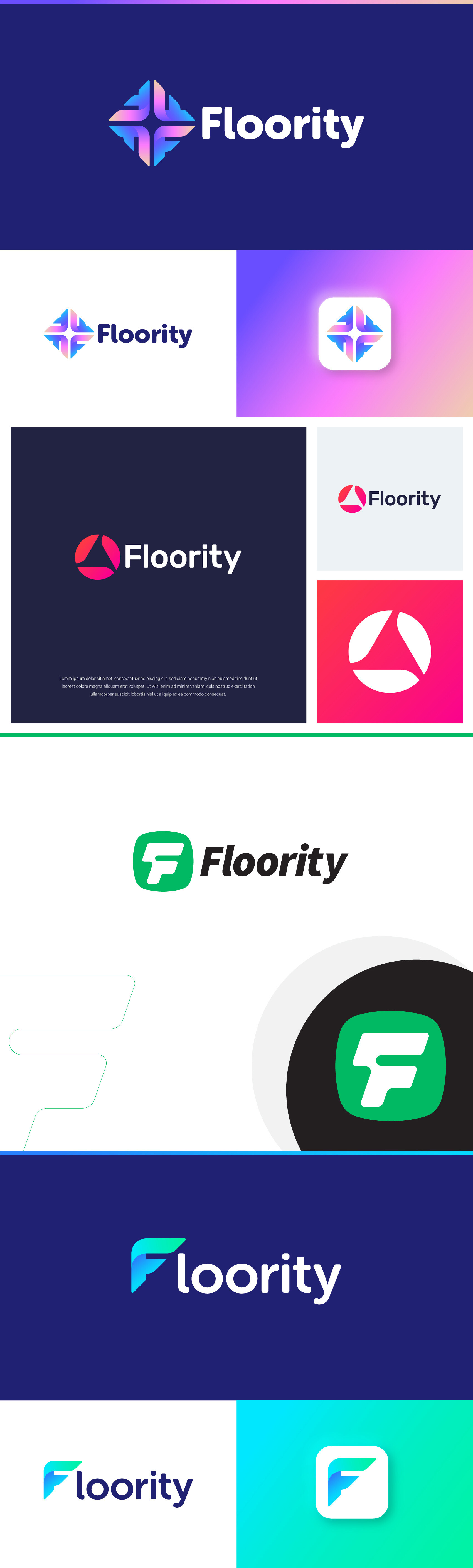 ArtStation - Floority Logo Concepts | Brand Logo Design