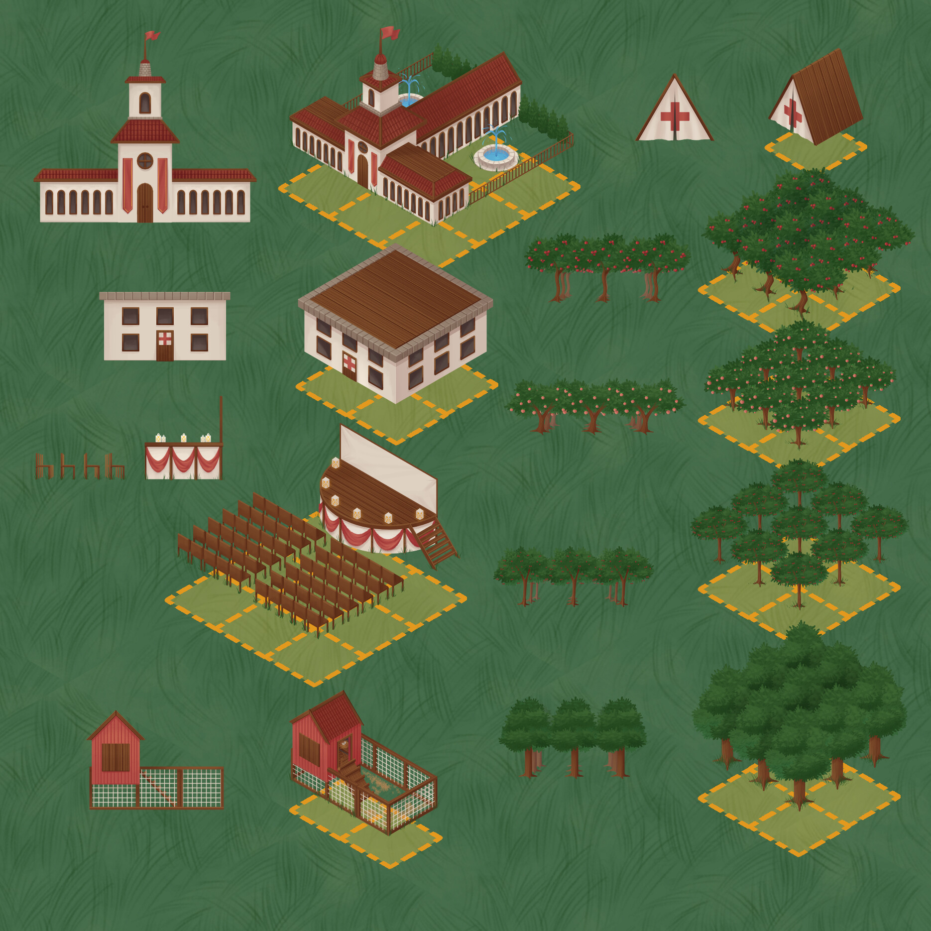 ArtStation - isometric buildings 3 p.