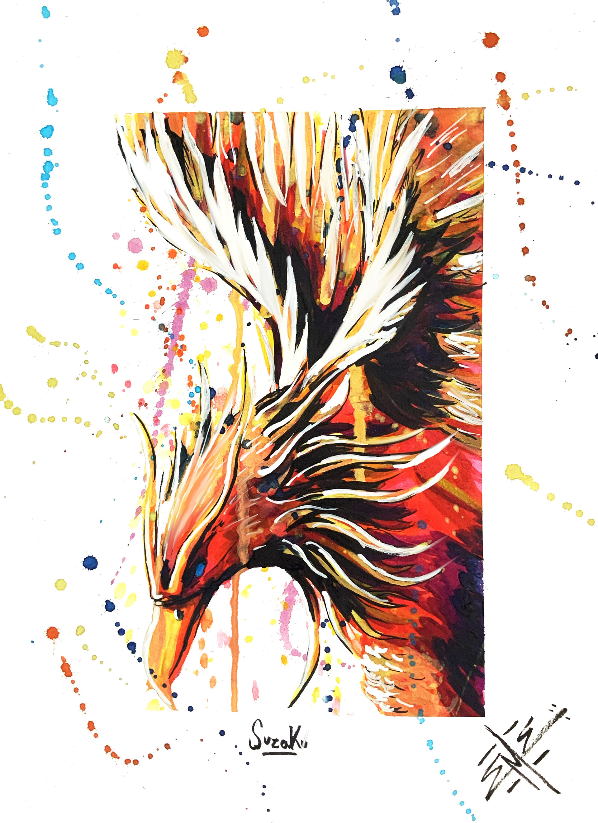 ArtStation - Suzaku, Vermillion Phoenix