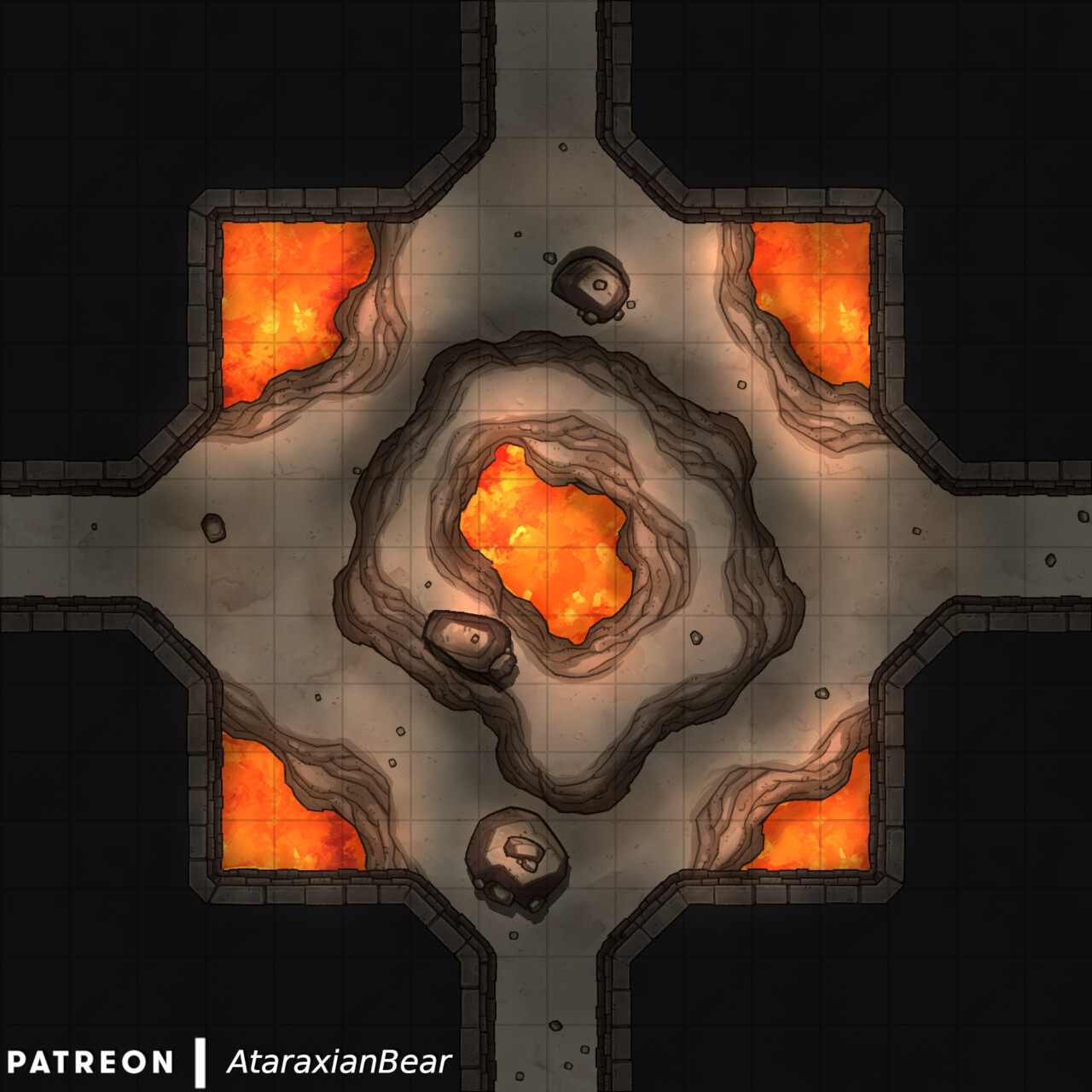 ArtStation - A room with lava