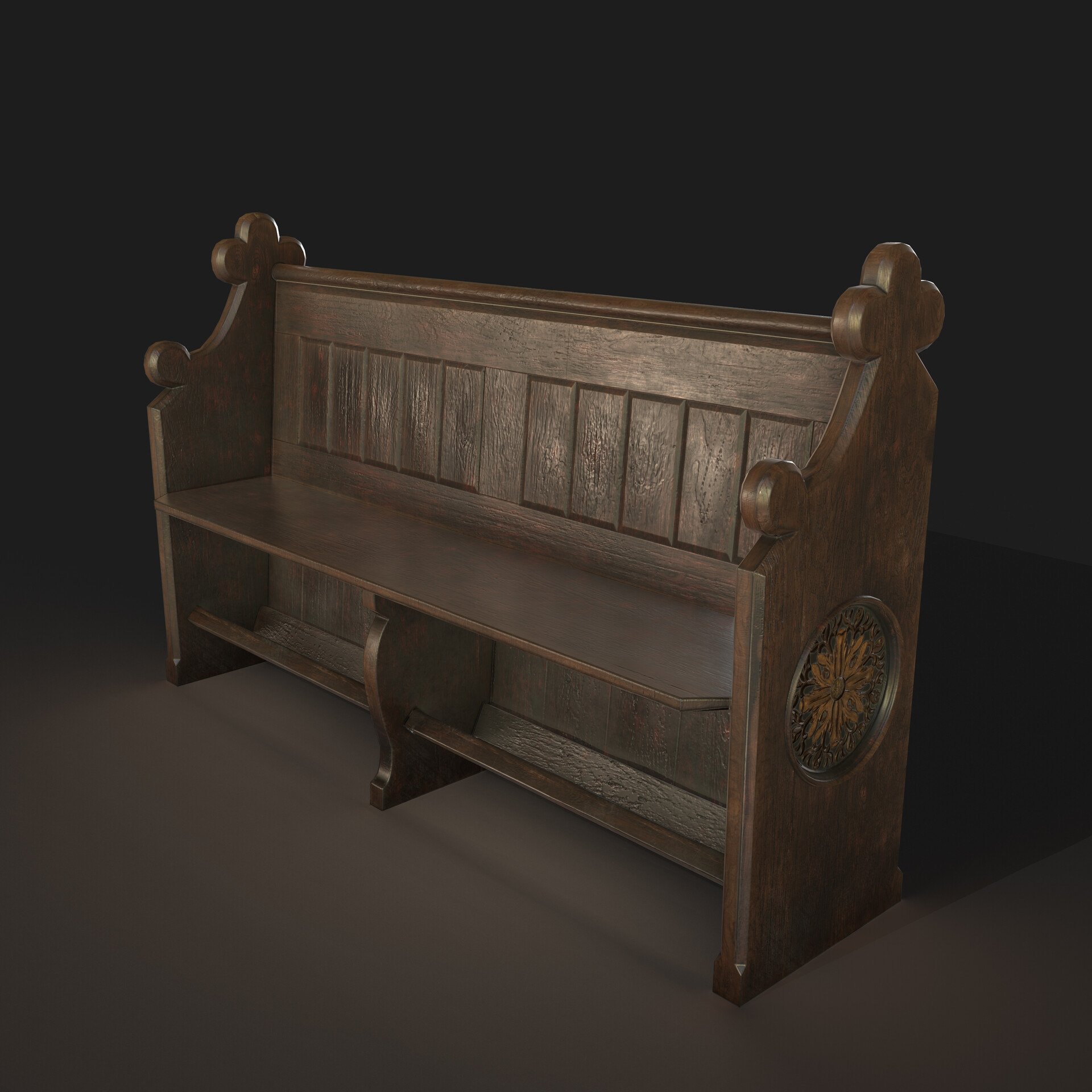 ArtStation - Church bench