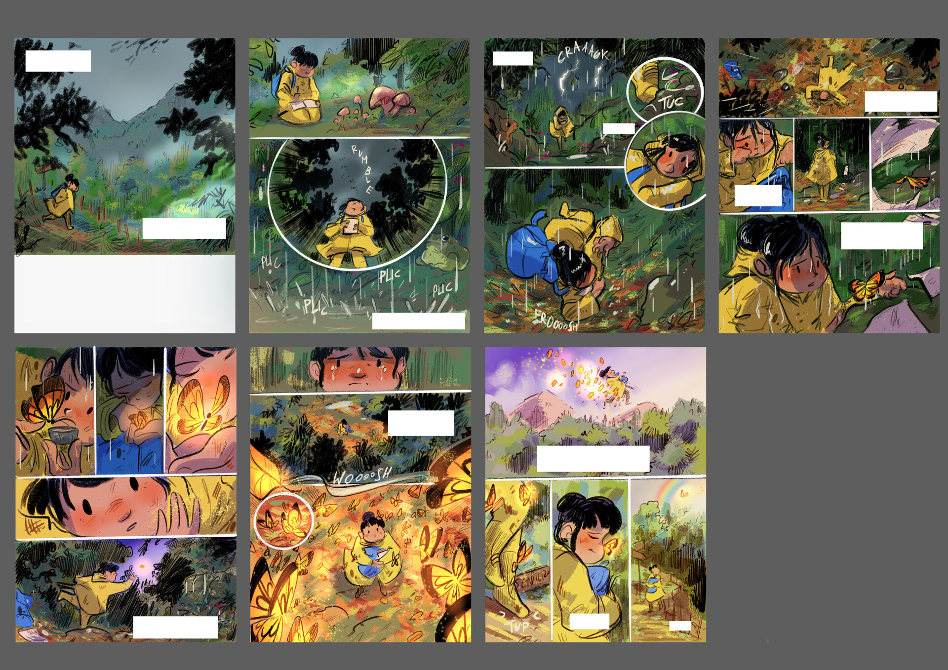 ArtStation - Storyboard & Color script - Butterfly