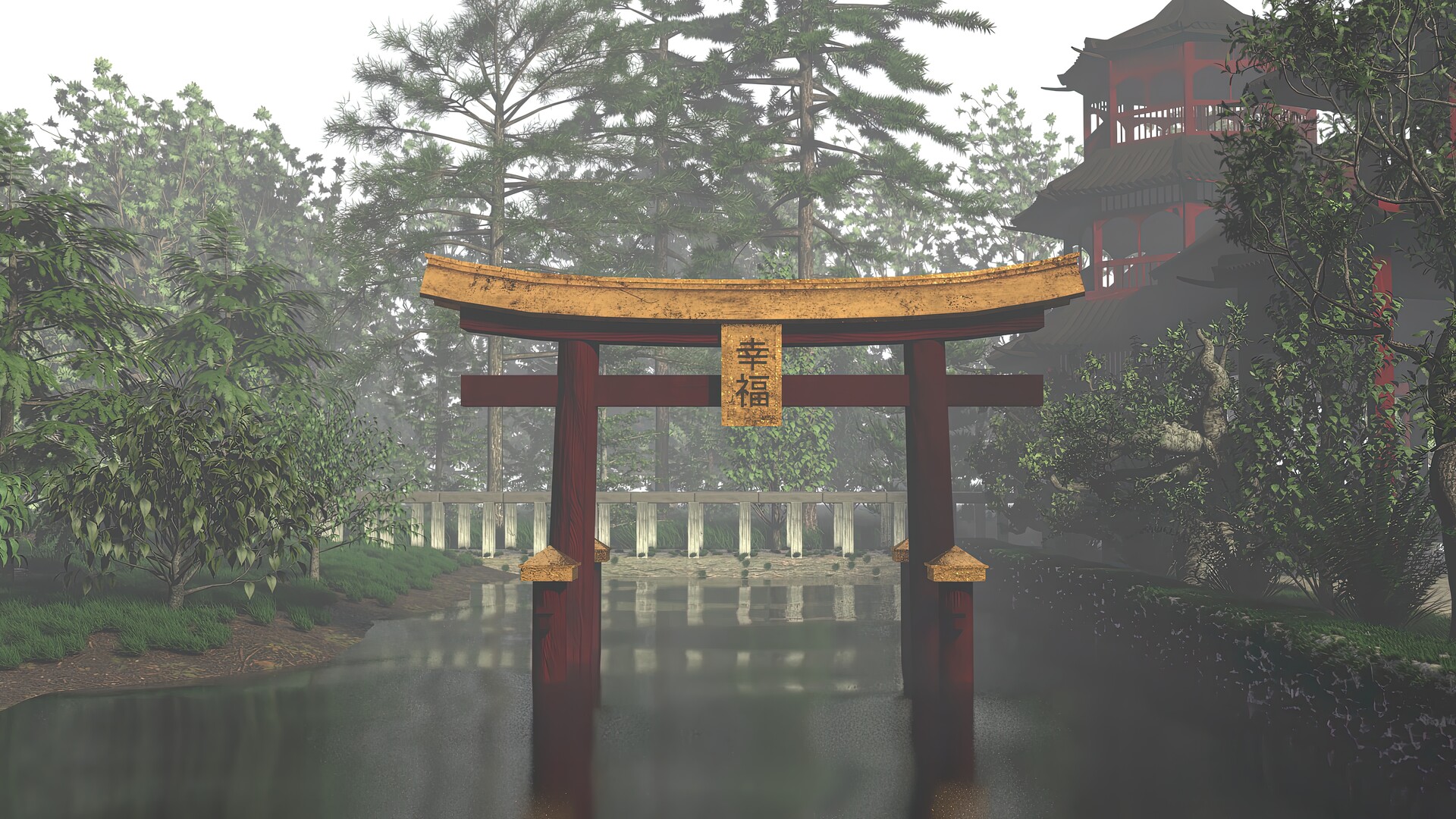 ArtStation - Forest Torii