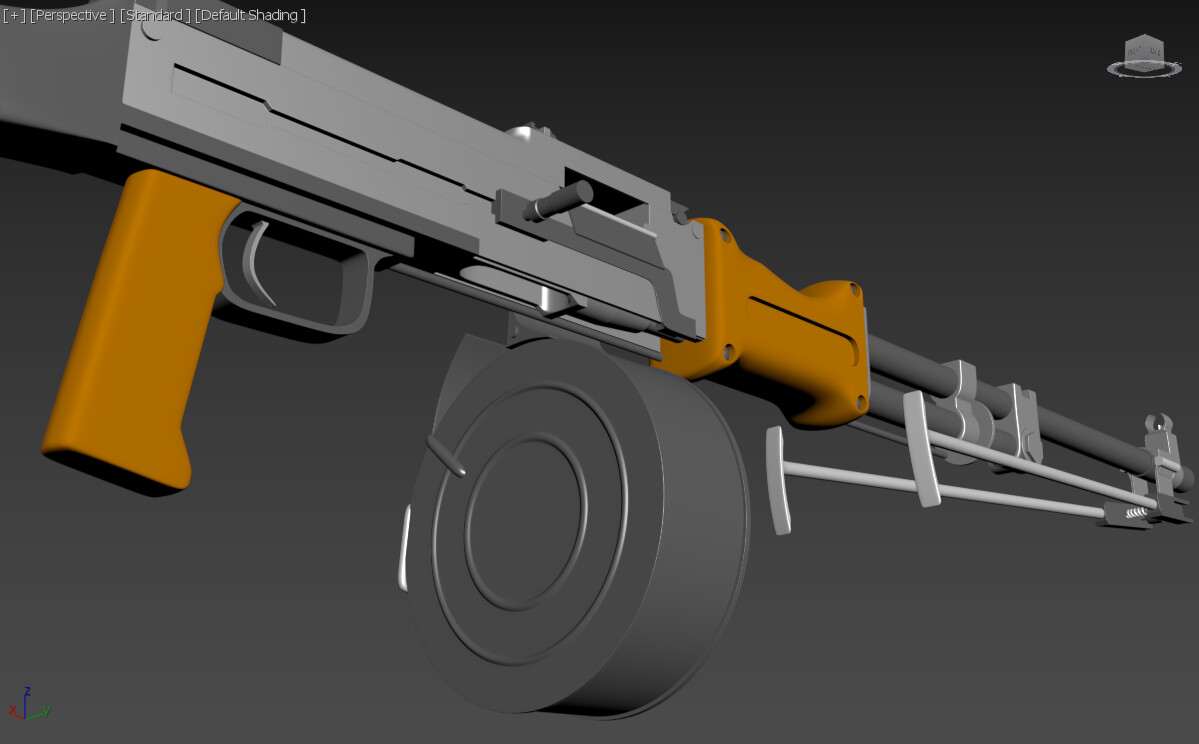 Tom Poole - RPD Light Machine Gun Model (WIP)