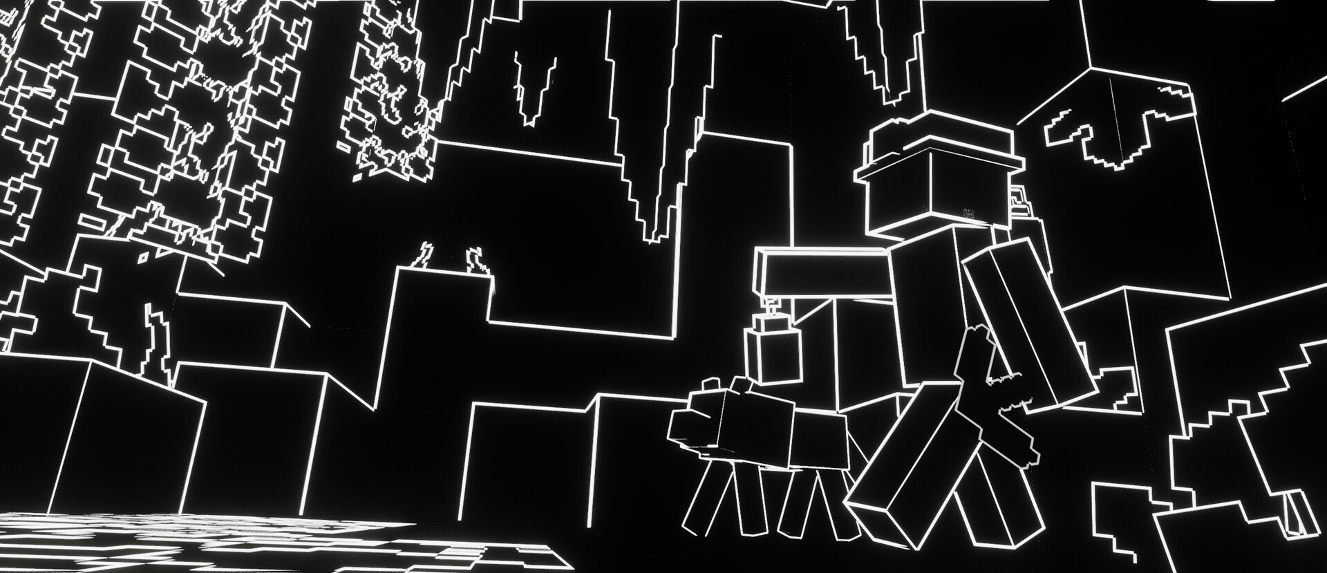 Minecraft Wallpaper Drawing By