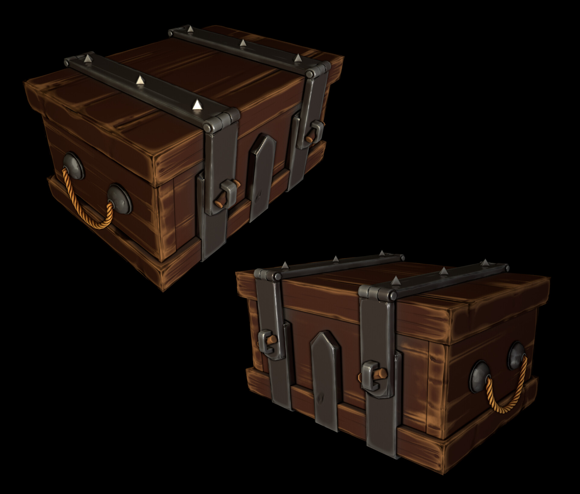 ArtStation - Stylized wooden box