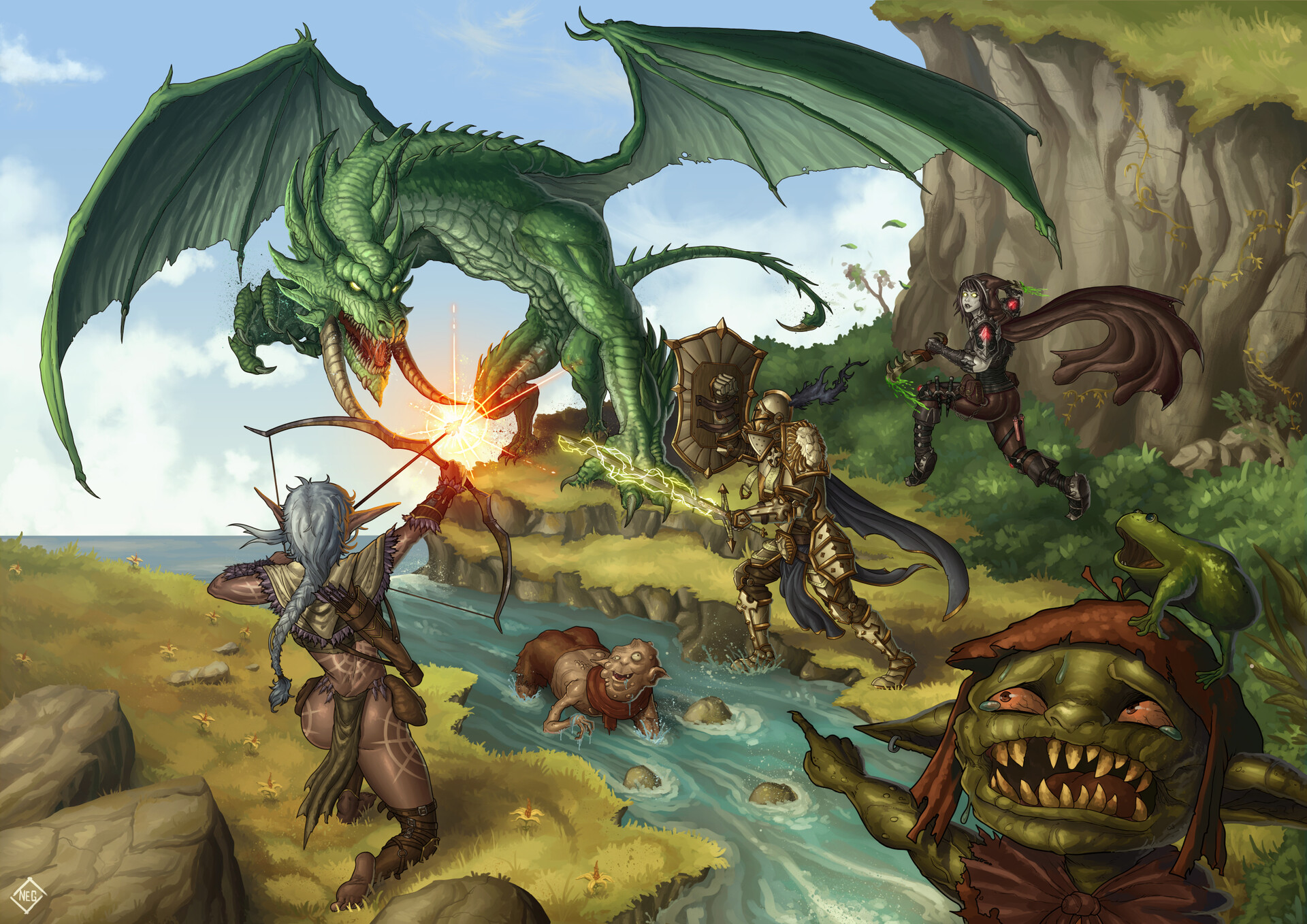 ArtStation - Battle against the Gowrow