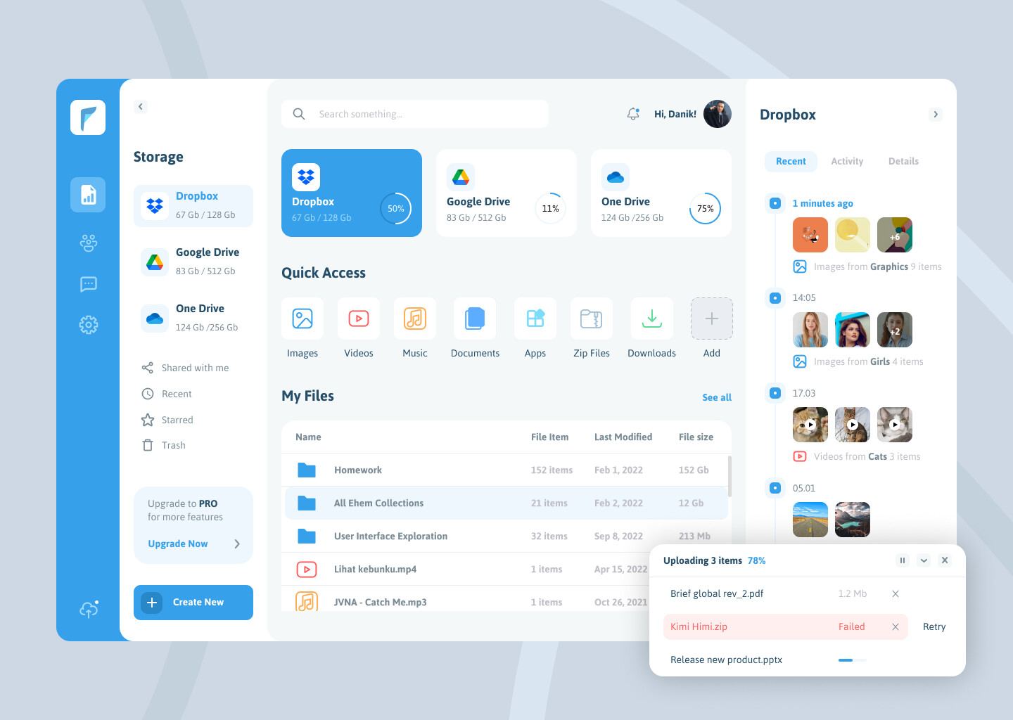 ArtStation - File Manager Dashboard