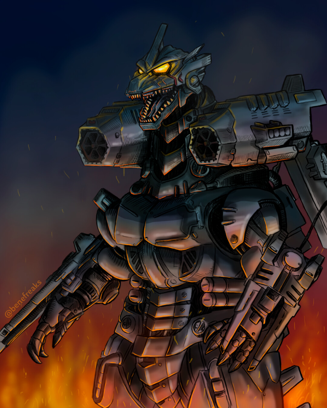 ArtStation - Kiryu Heavy Arms from Tokyo S.O.S - fanart