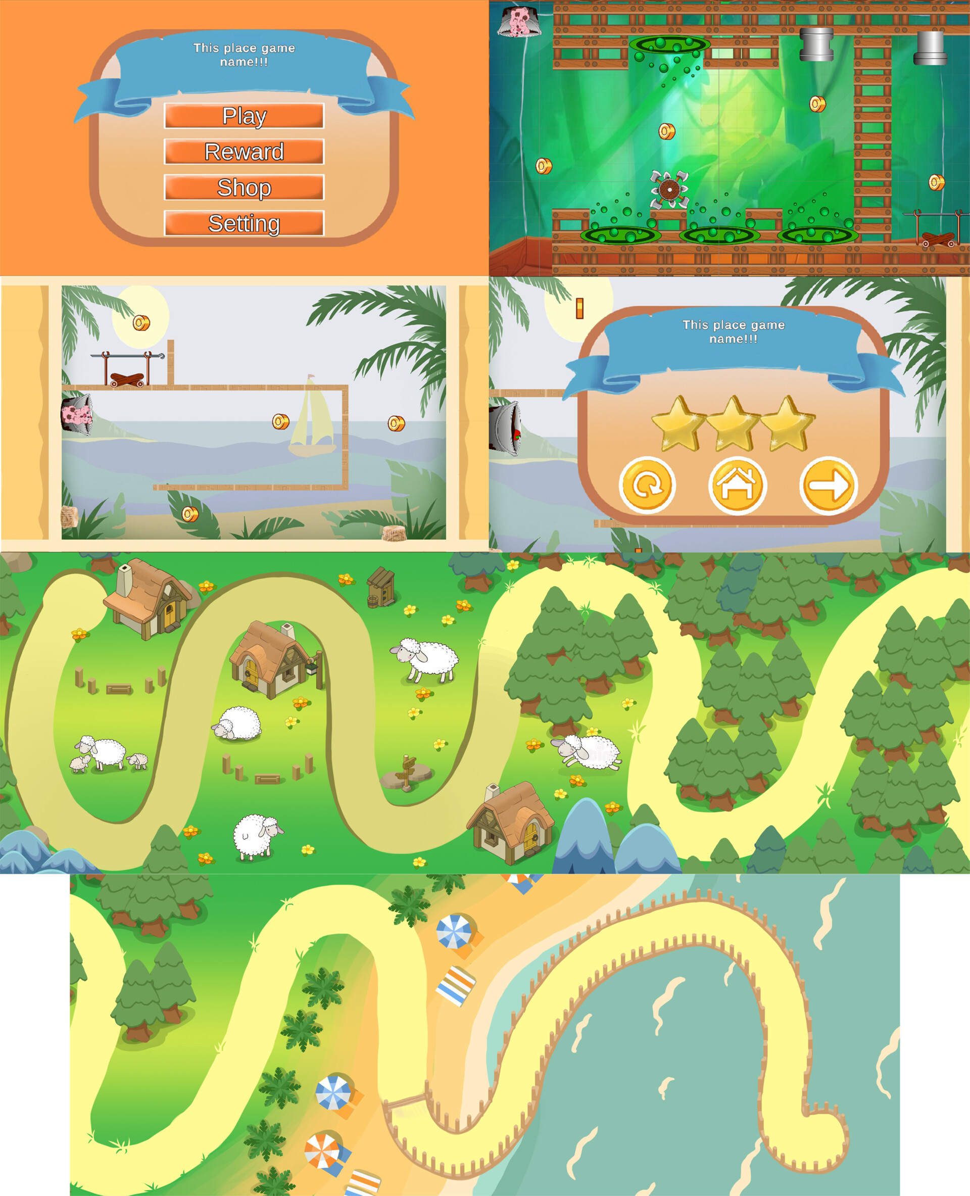 ArtStation - game, piggy, 2d