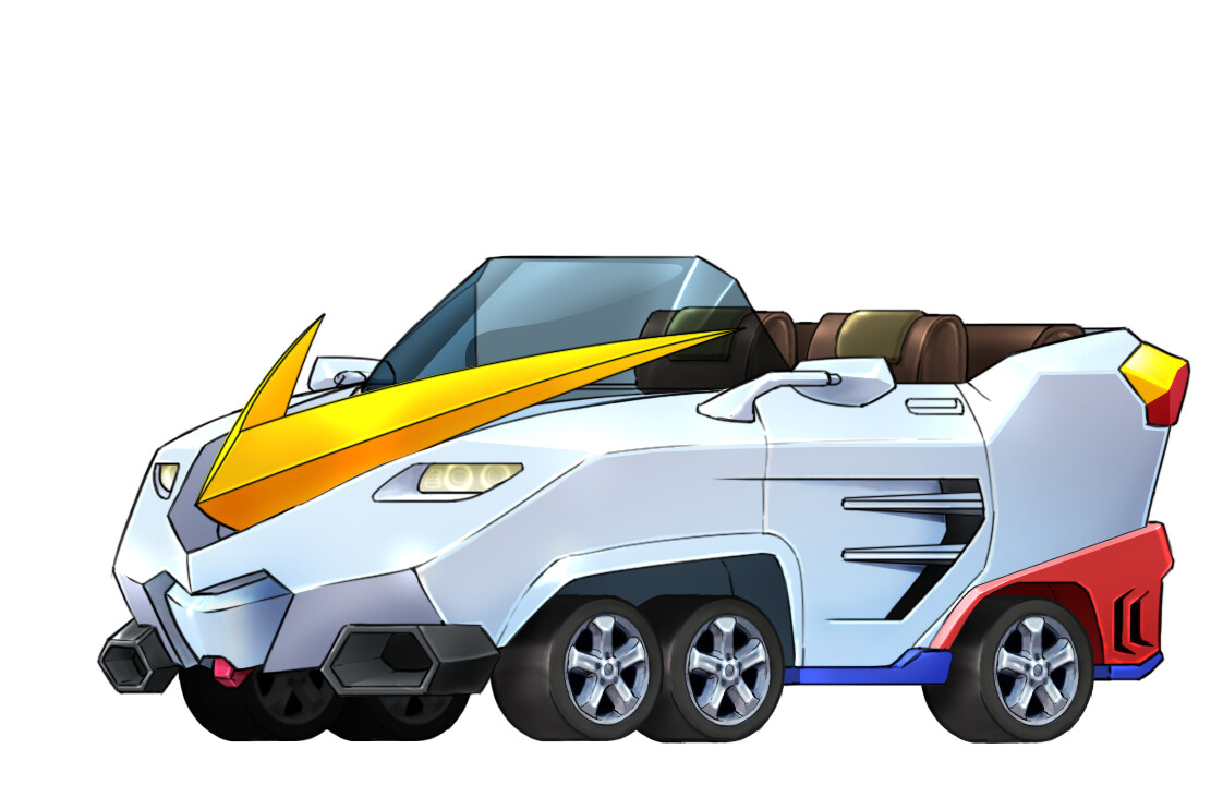 ArtStation - Gundam themed car