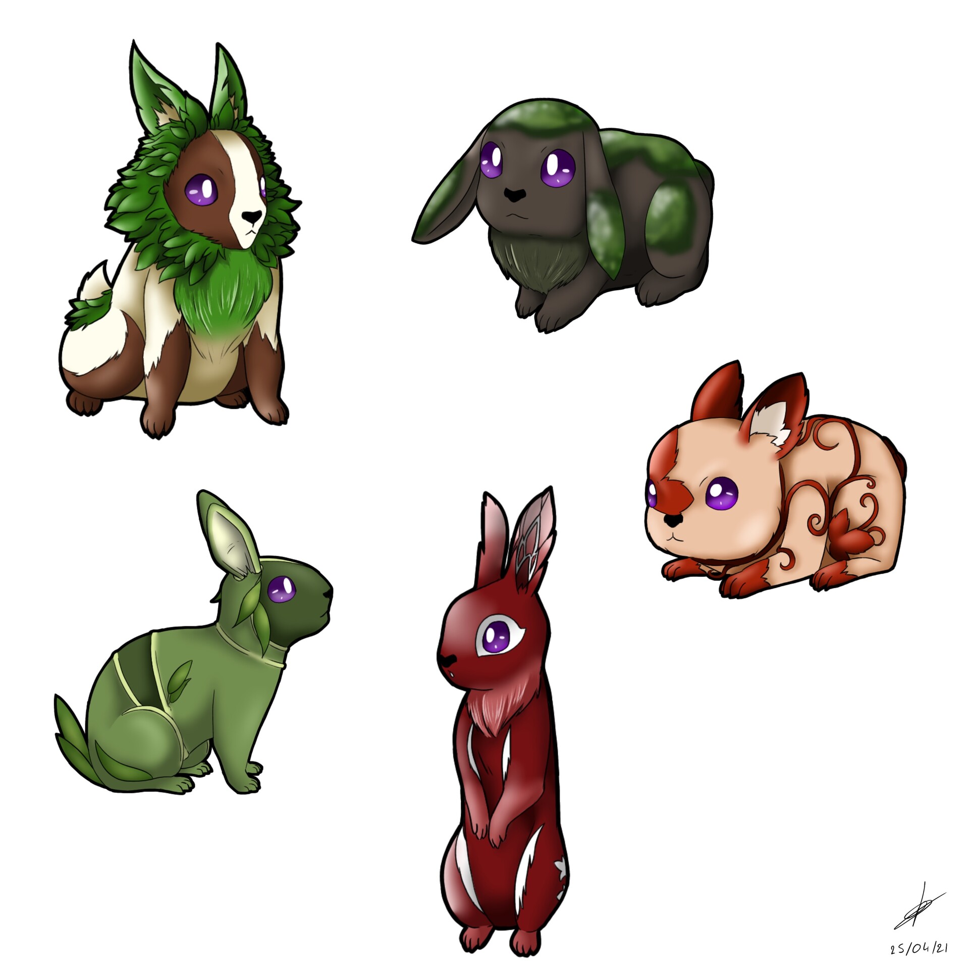 ArtStation - Plant Rabbits Stickers