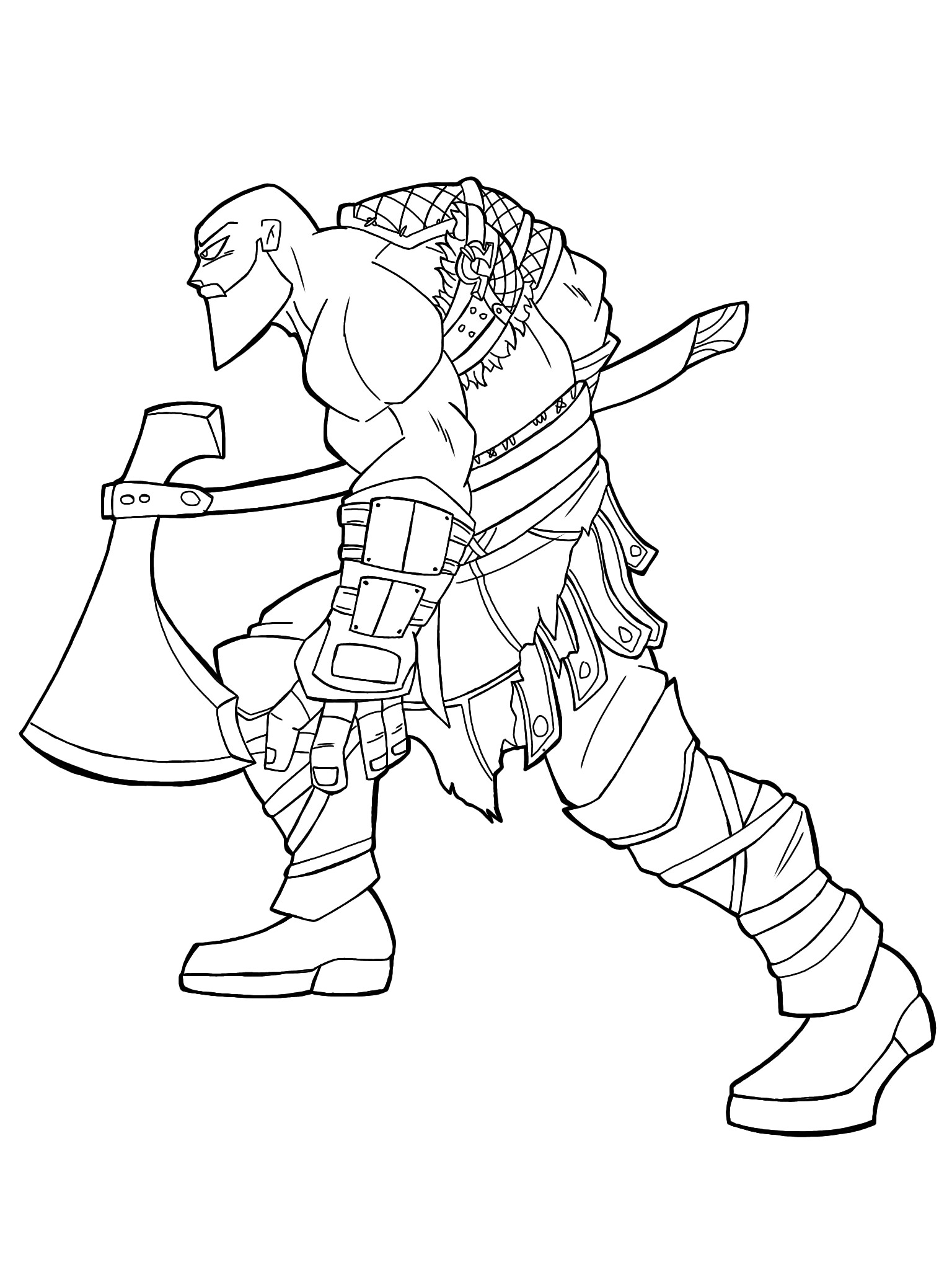 printable god of war coloring pages
