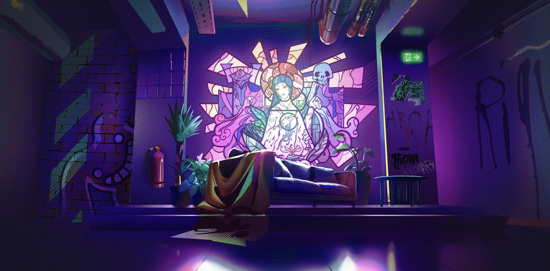 ArtStation - BREAK THE CODE NIGHTCLUB : Backrooms