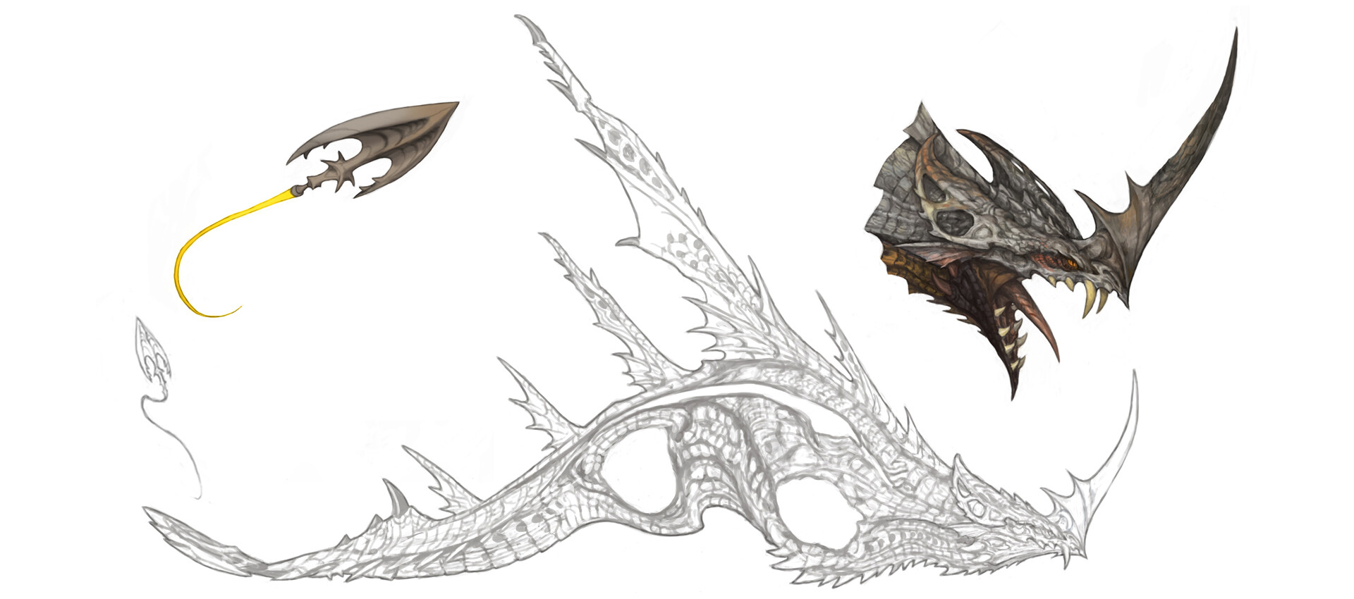 how to draw a dragon nest