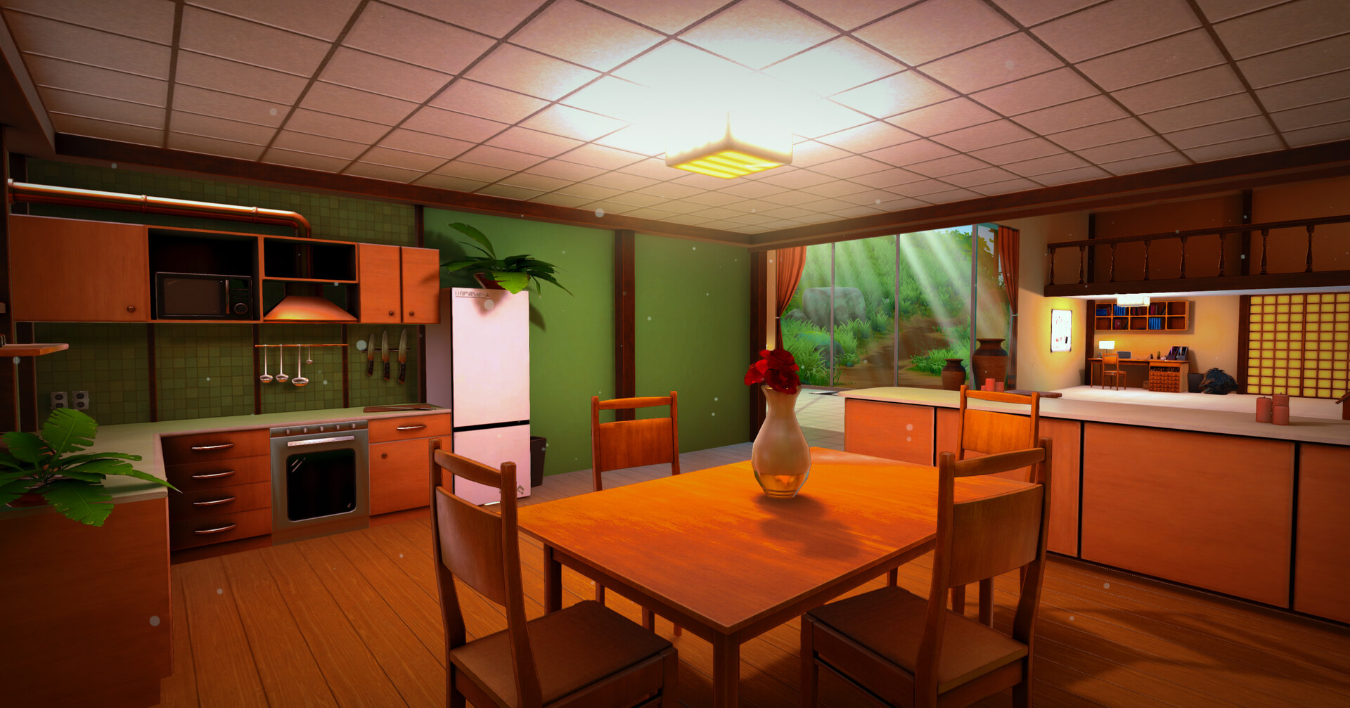 ArtStation - Kitchen + living room game enviroments