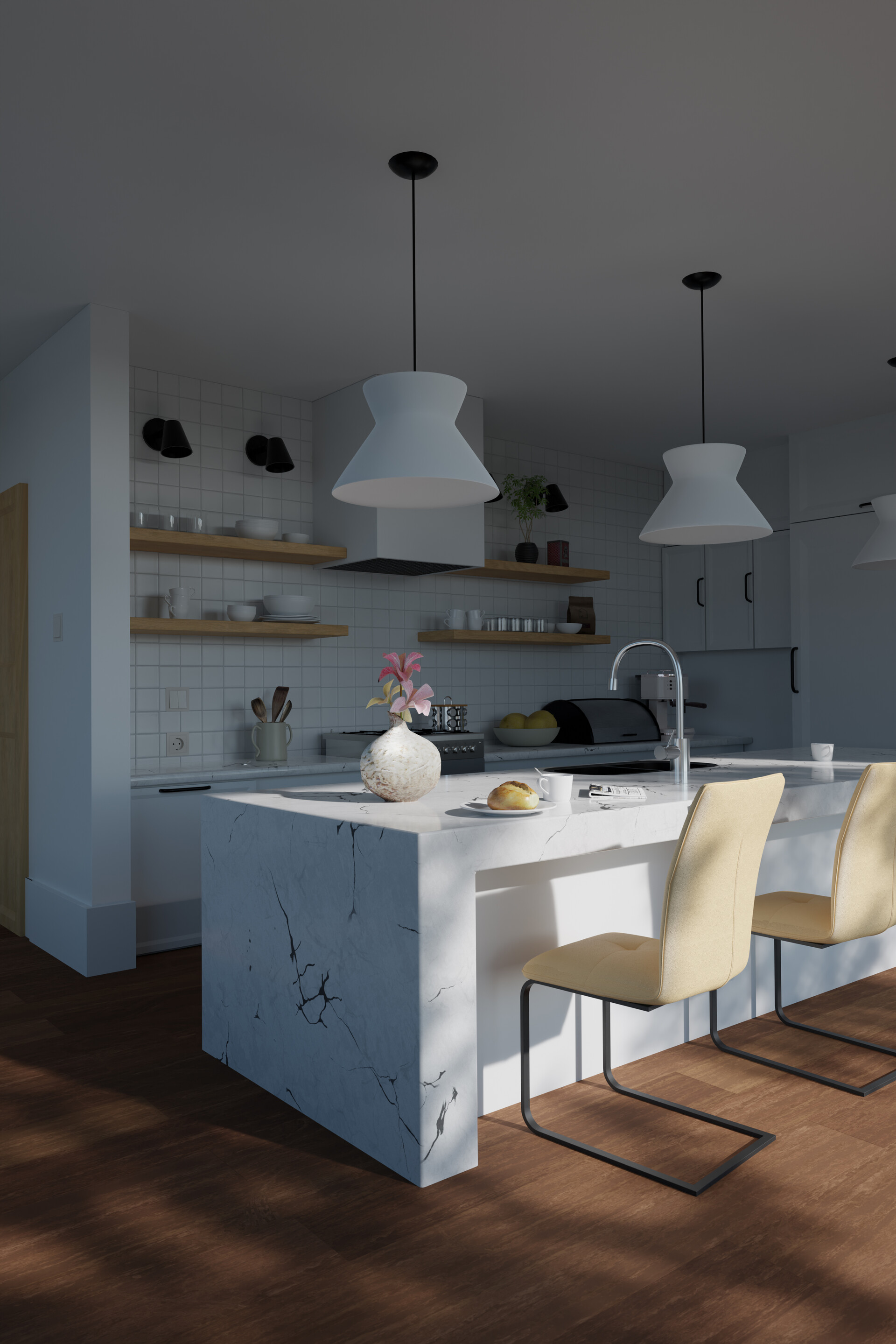 ArtStation - Modern Kitchen – ArchViz project