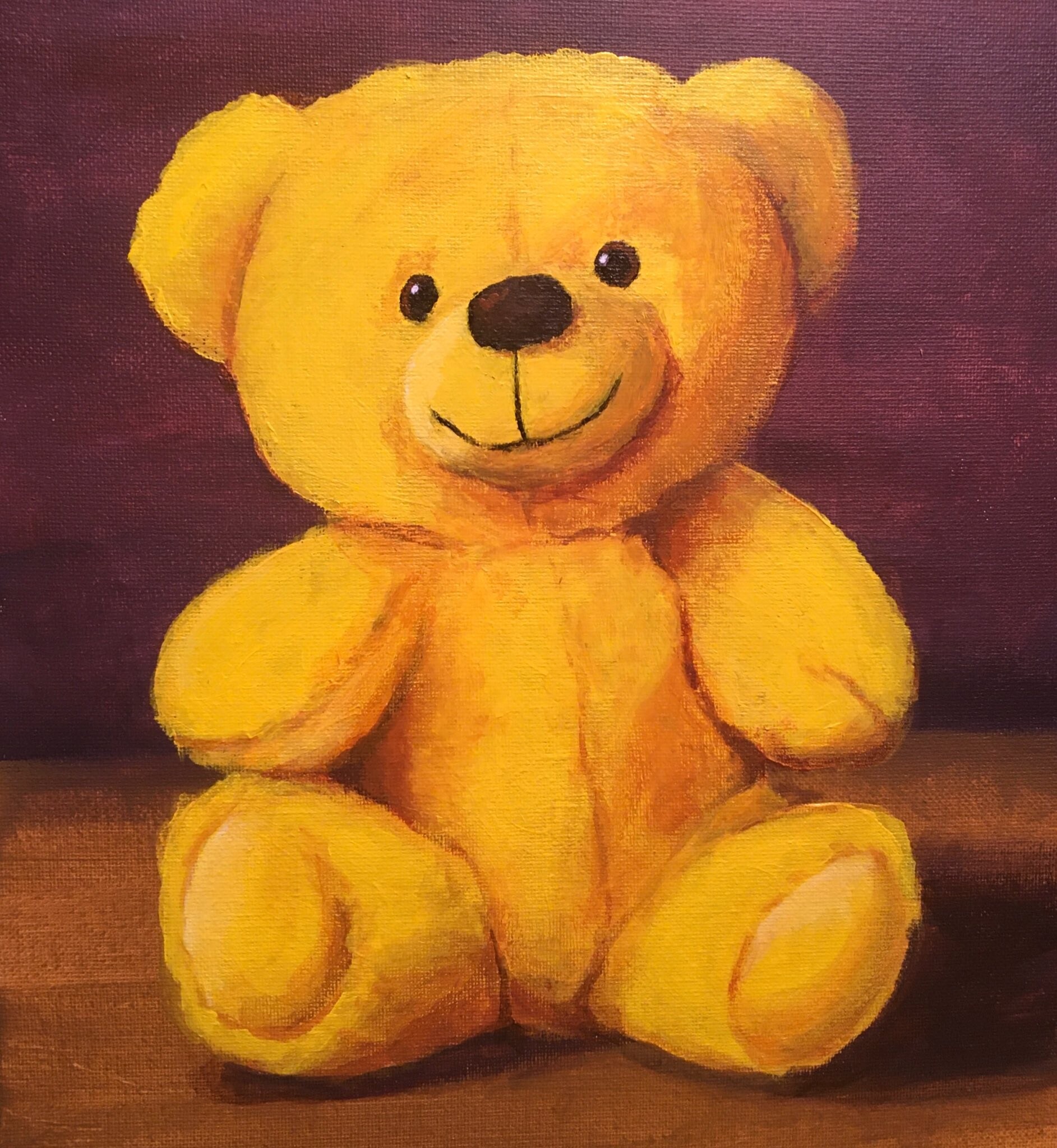 ArtStation - Yellow Bear in Acrylic