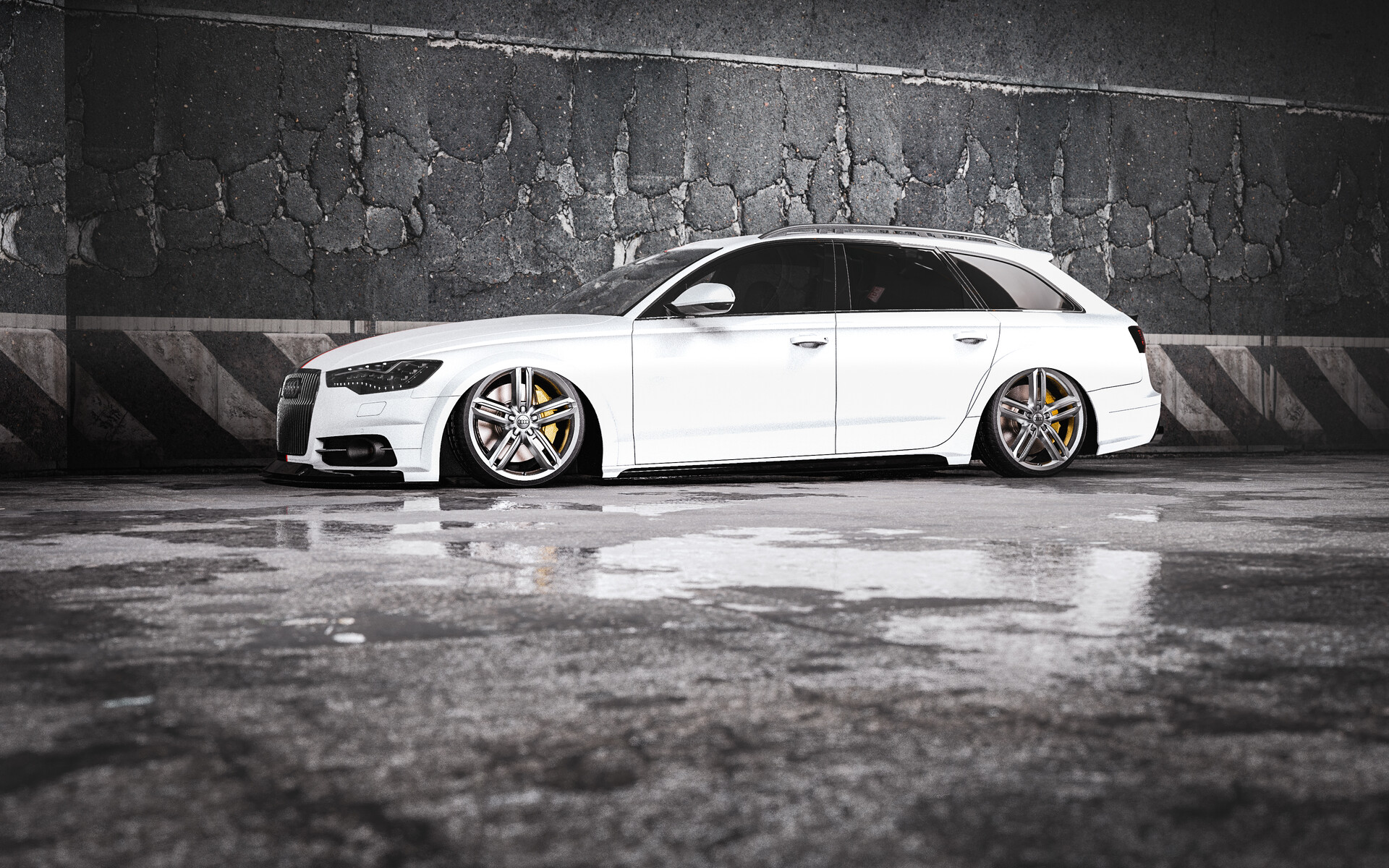 Slammed Audi A6 Wagon