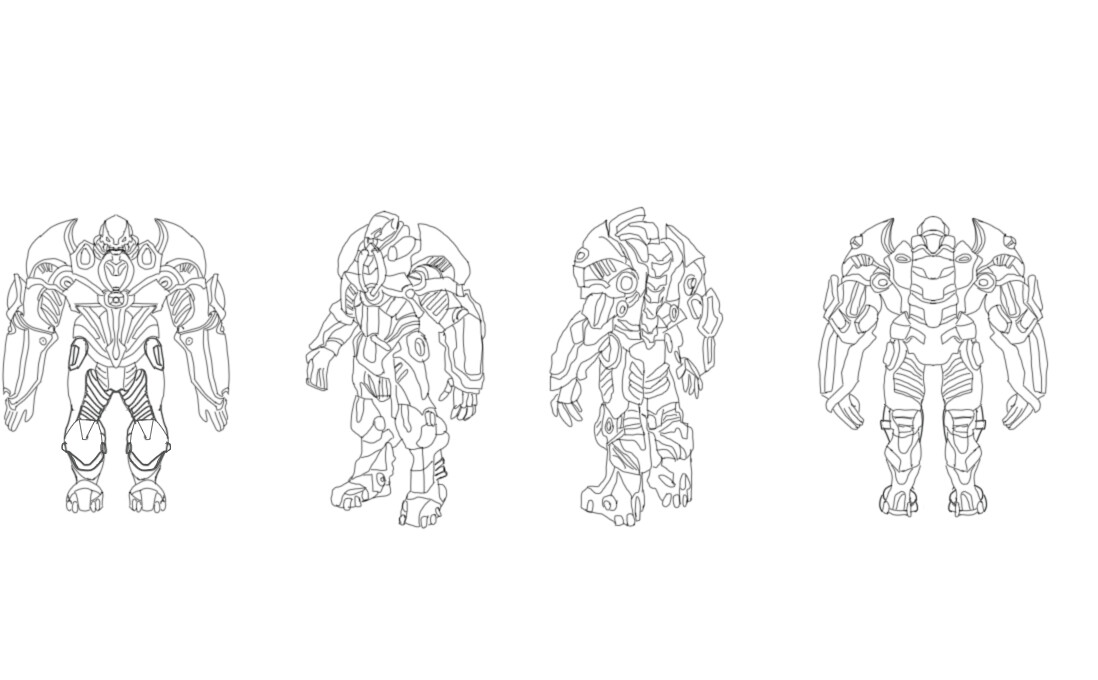 Anvith Vonna - Cthulhu Mech Concept with PBR Manufactured Materials for ...