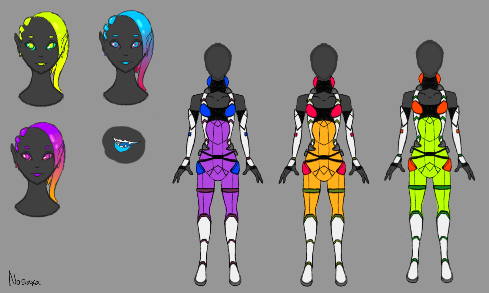 ArtStation - Character Design: Nosaxa