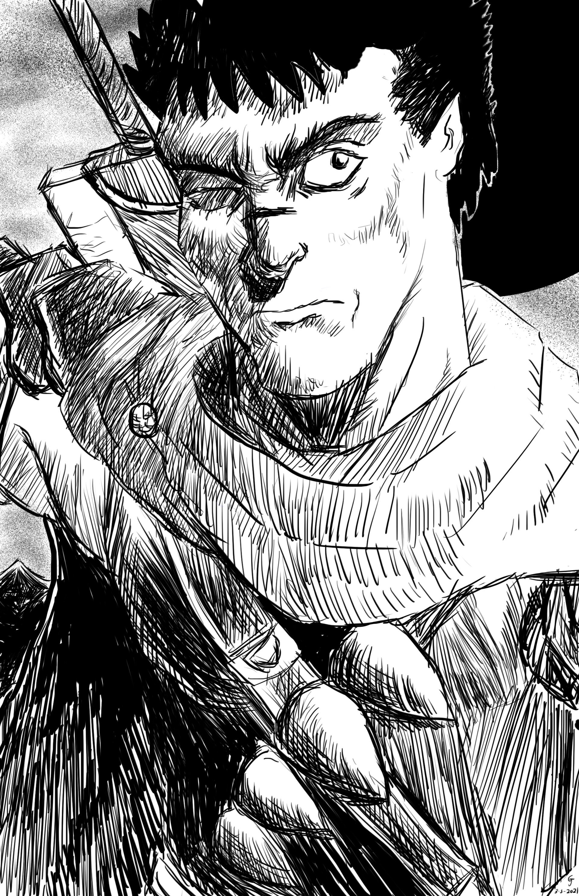 ArtStation - Guts sketch