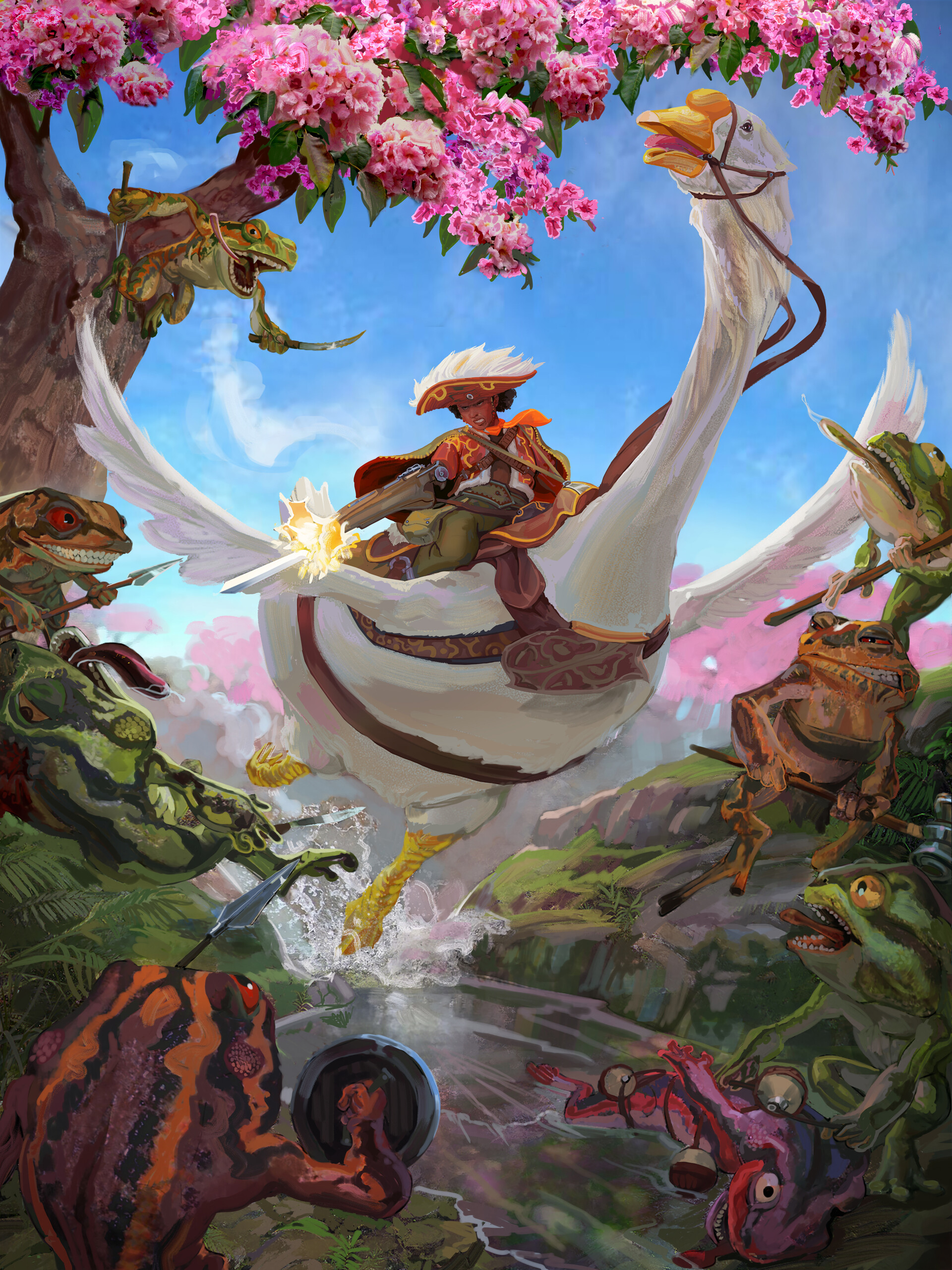 ArtStation - Goose Rider - Illustration remake and Character Design