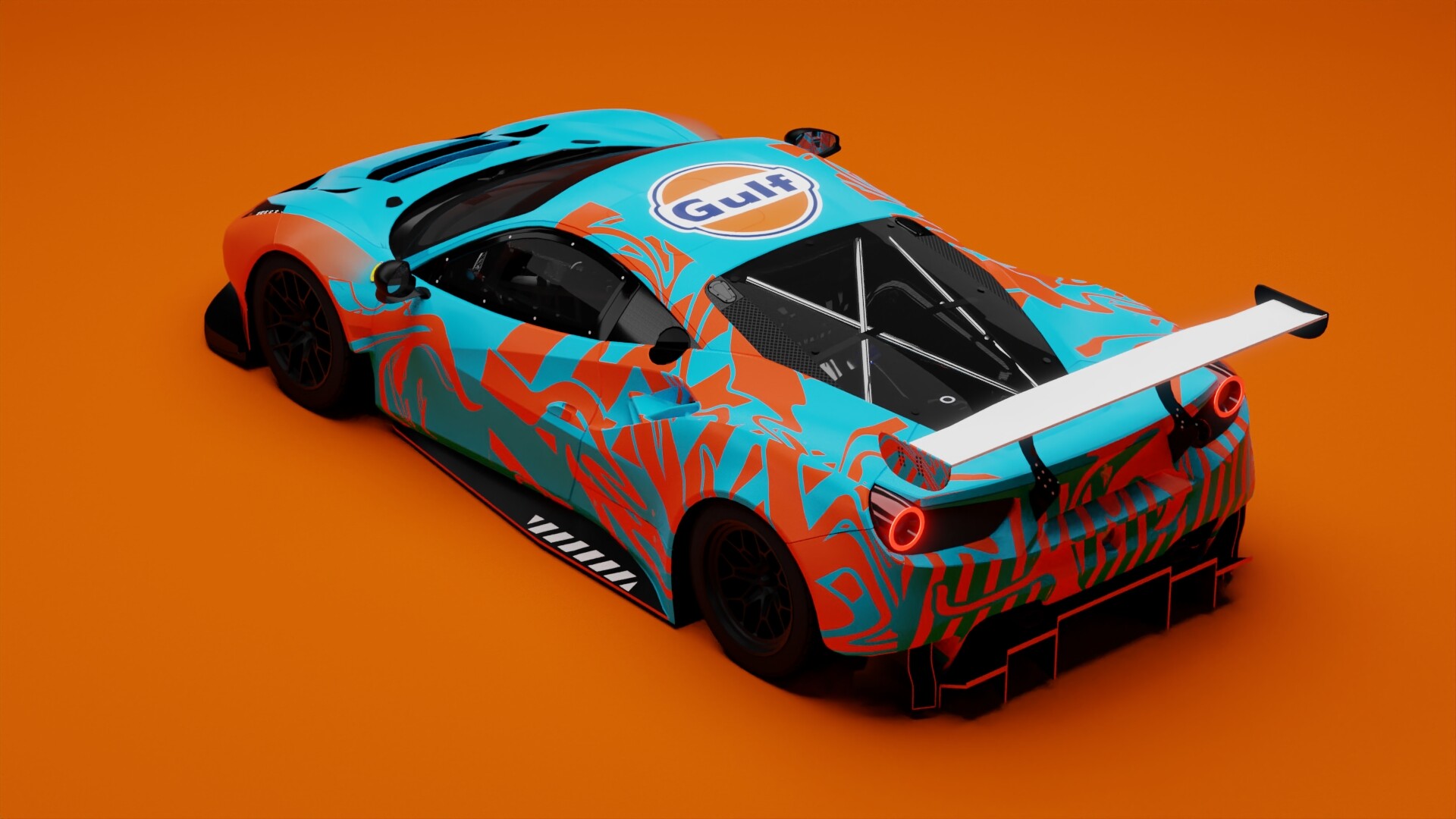 ArtStation - Ferrari 488 GTE Gulf livery