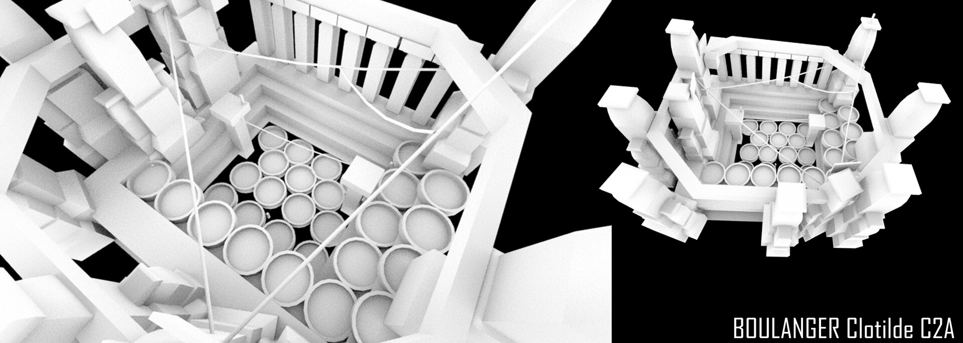 Clotilde Boulanger - SCHOOL PROJECT Background Design - Run or Die