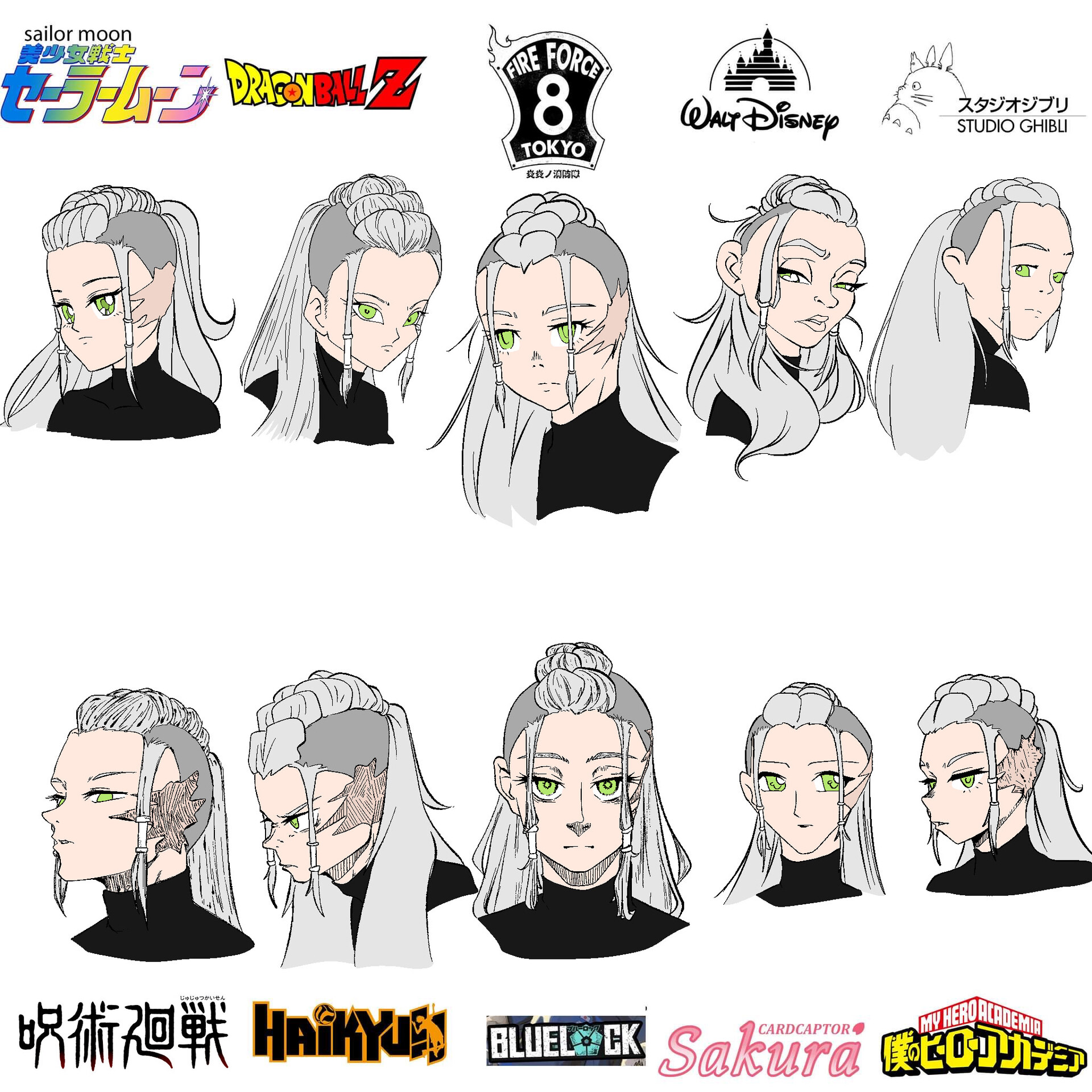 ArtStation - Maya drawn in different anime style