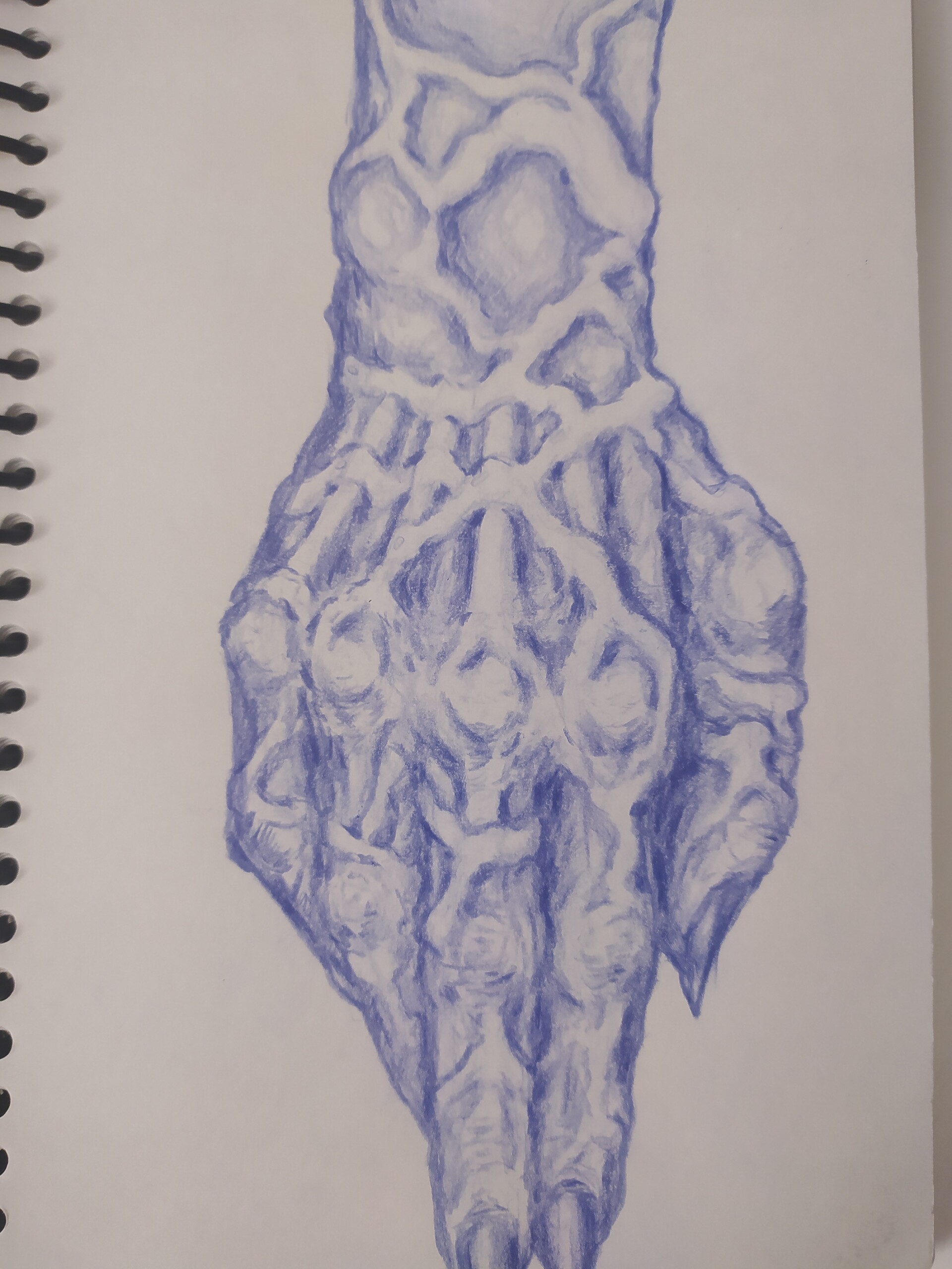 how to draw demon hands