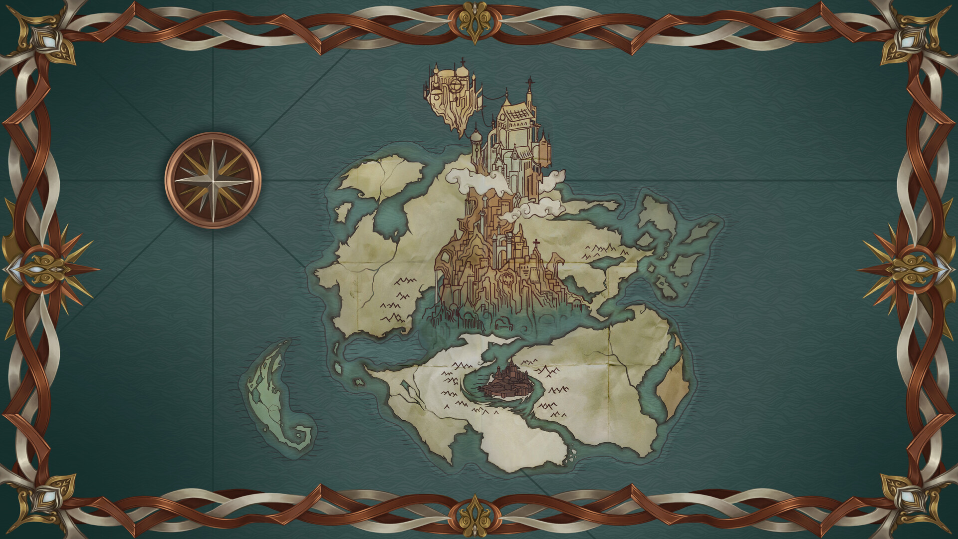 ArtStation - Bachelor Closure project - Three Kingdoms : World Map and ...