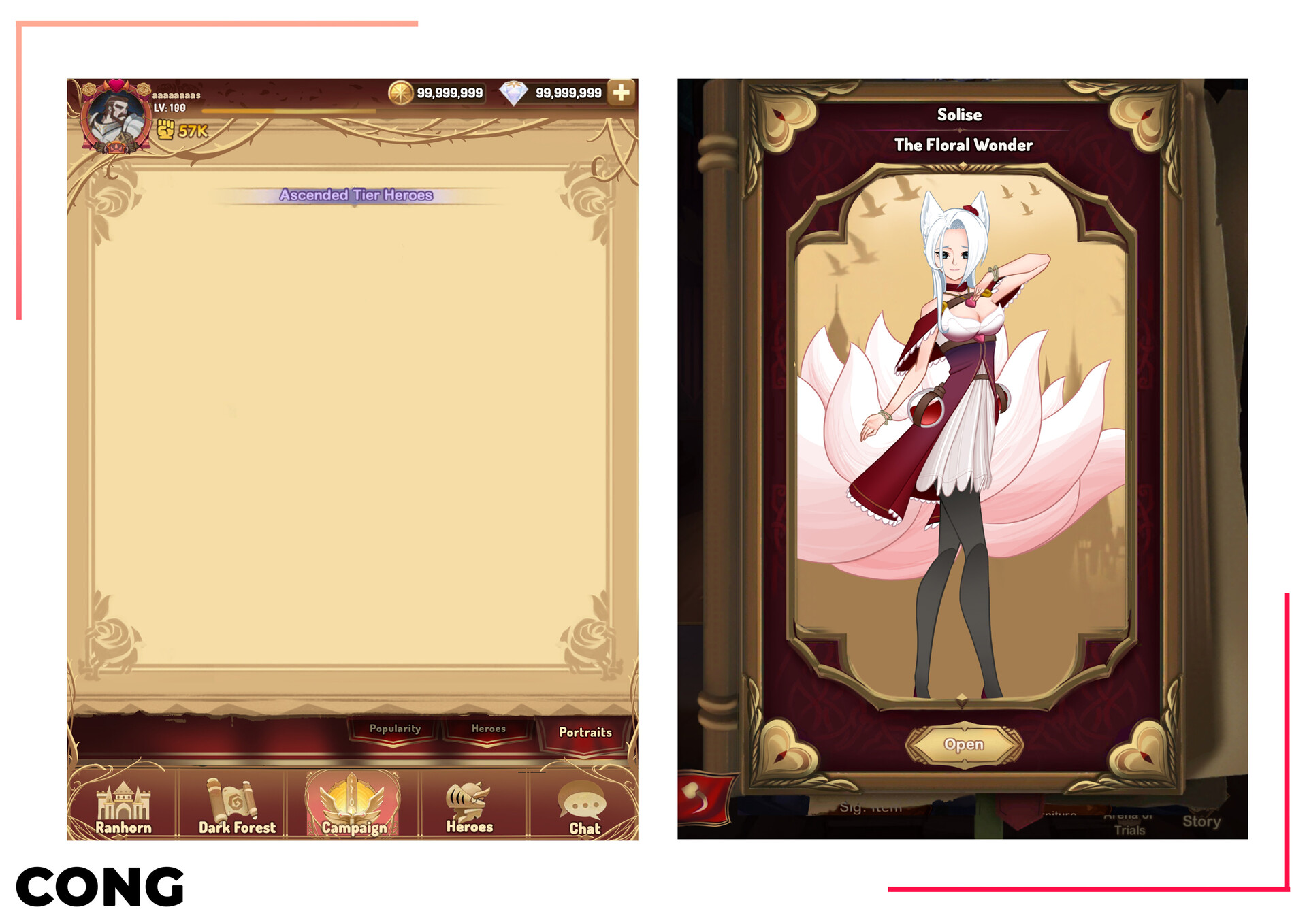 Brandon Ong - AFK Arena UI redesign assignment