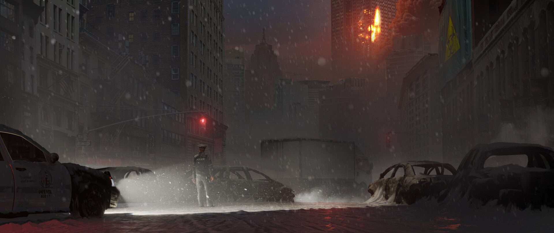 ArtStation - City under attack