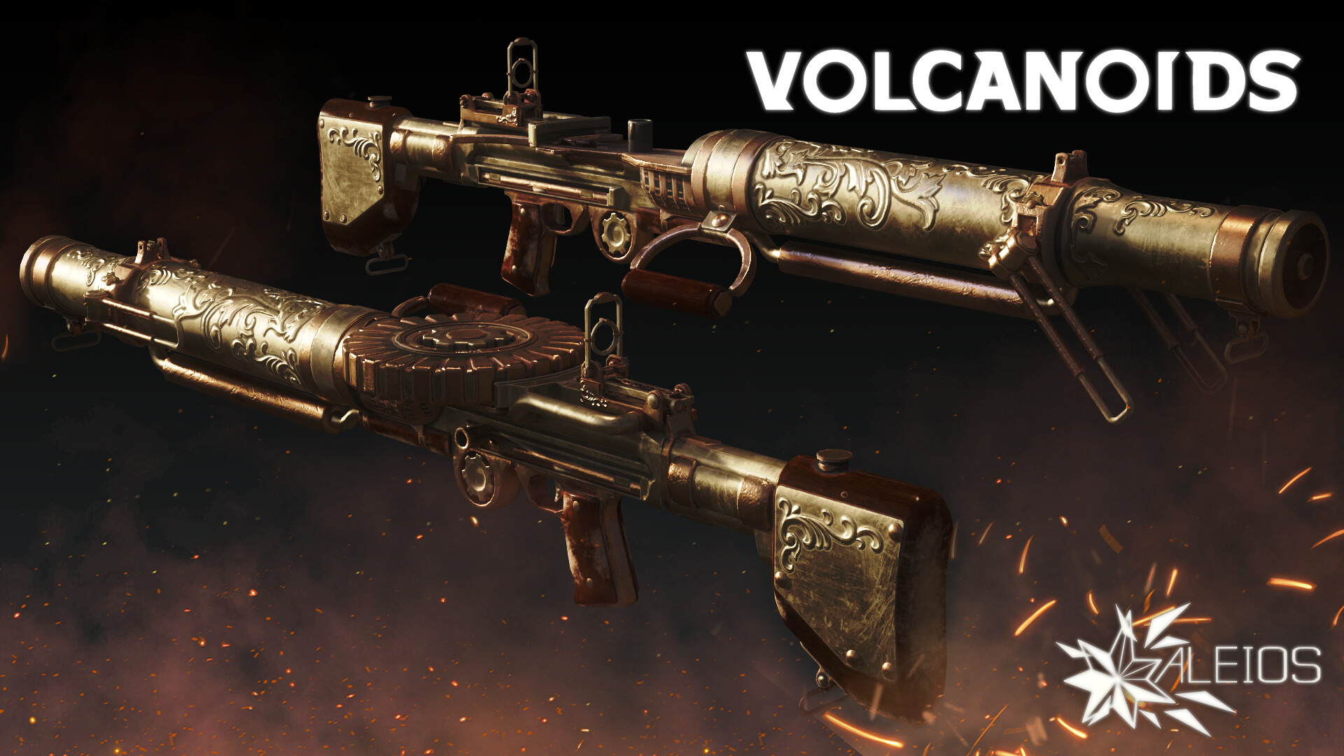 ALEIOS studio - Steampunk Lewis Gun