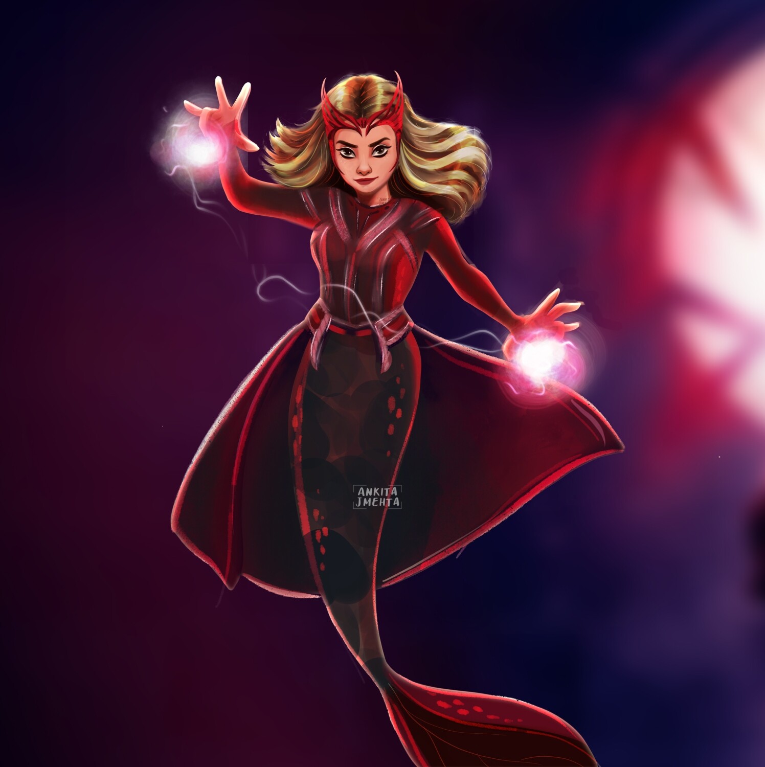 Ankita J Mehta - Wanda Maximoff - Scarlet Witch fan Art