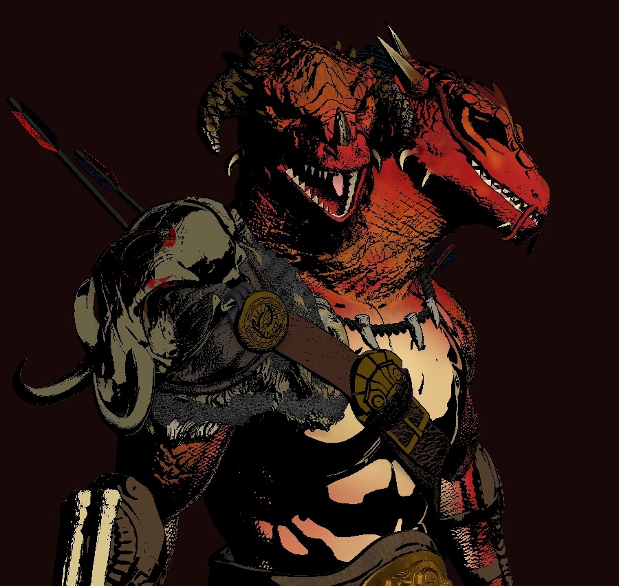 ArtStation - Shang Leng Siamese twins the Barbarian