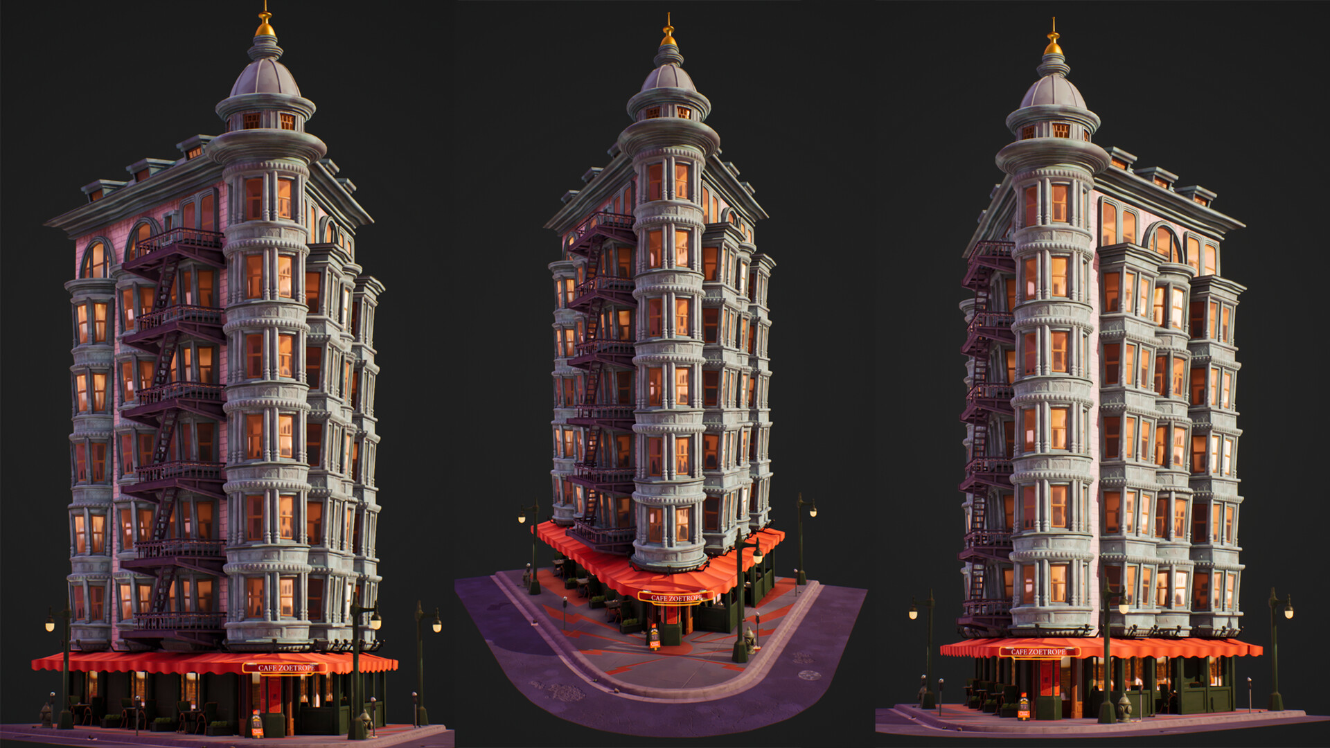 Michael Guerrero - Stylized Columbus Tower