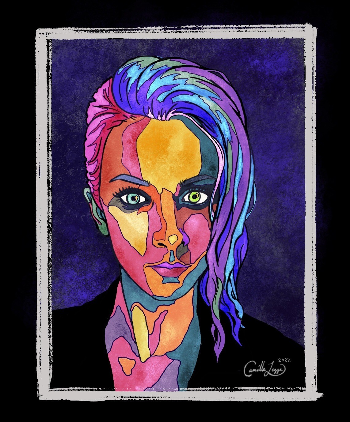 ArtStation - Retro Self Portrait