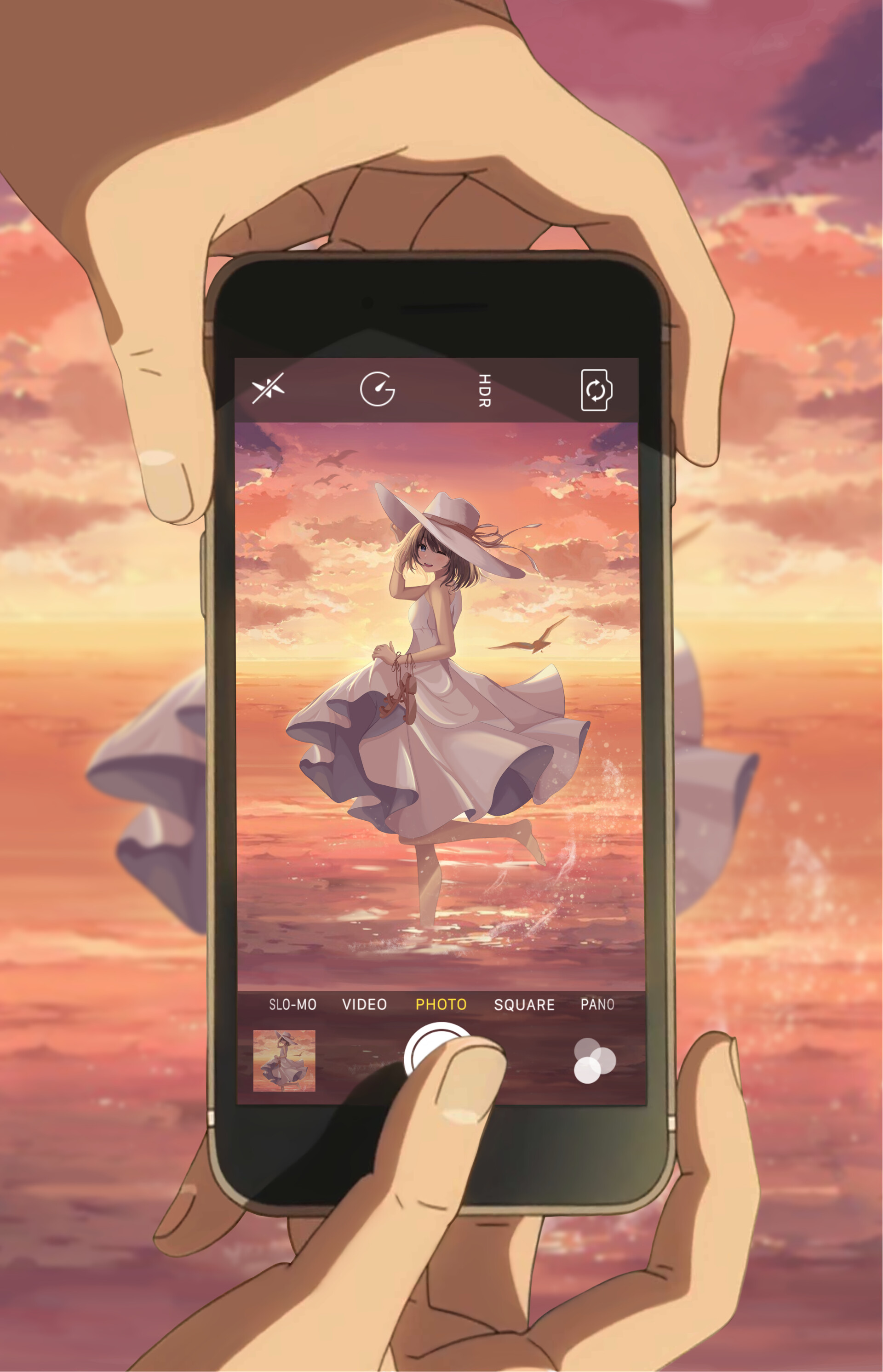 ArtStation - Sunset girl