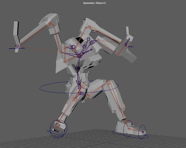 ArtStation - Mech light punches and flies back