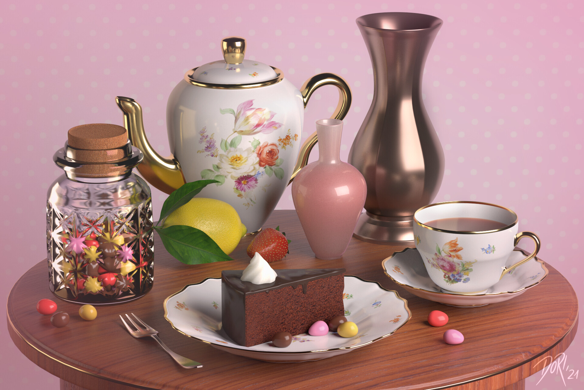 ArtStation - Pastel Tea - Still Life