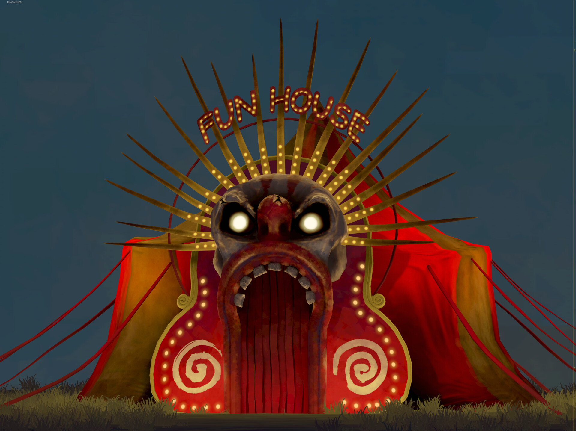 Carnival Funhouse Entrance