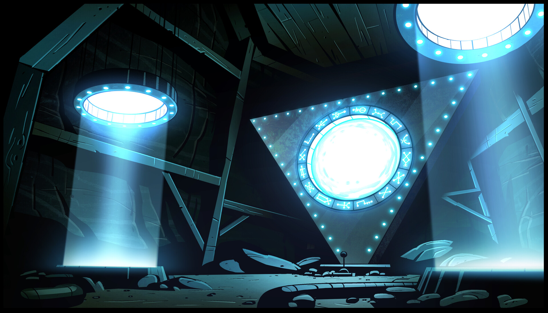 gravity falls background concept art