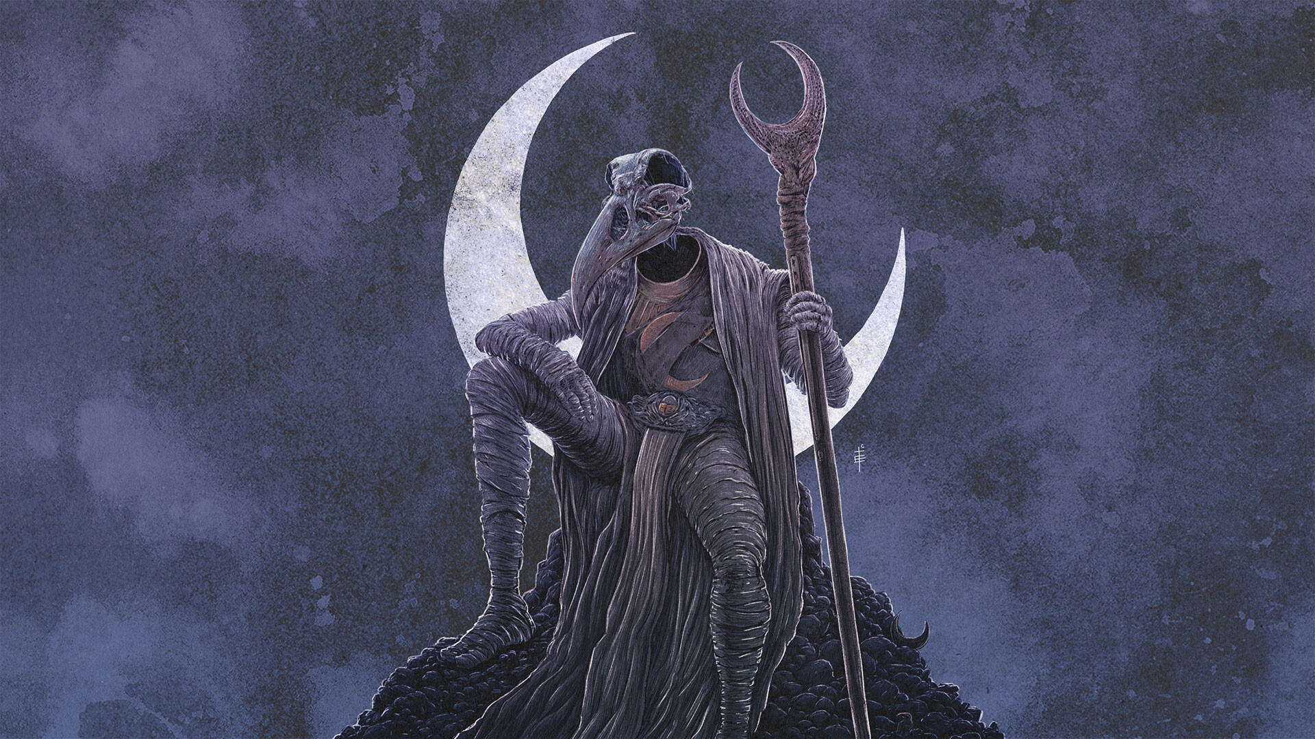 ArtStation - Khonshu (Moon Knight) Illustration