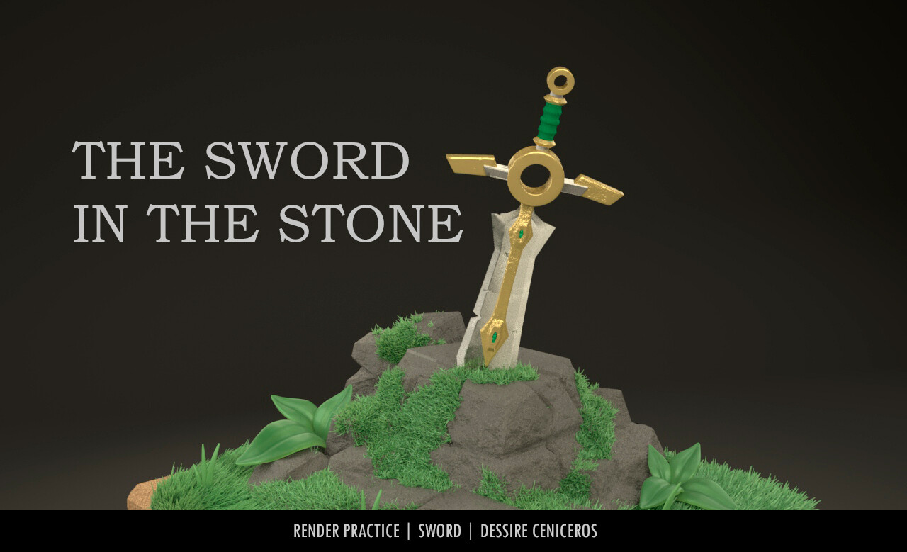 ArtStation - SWORD 3D - Render and material practice.