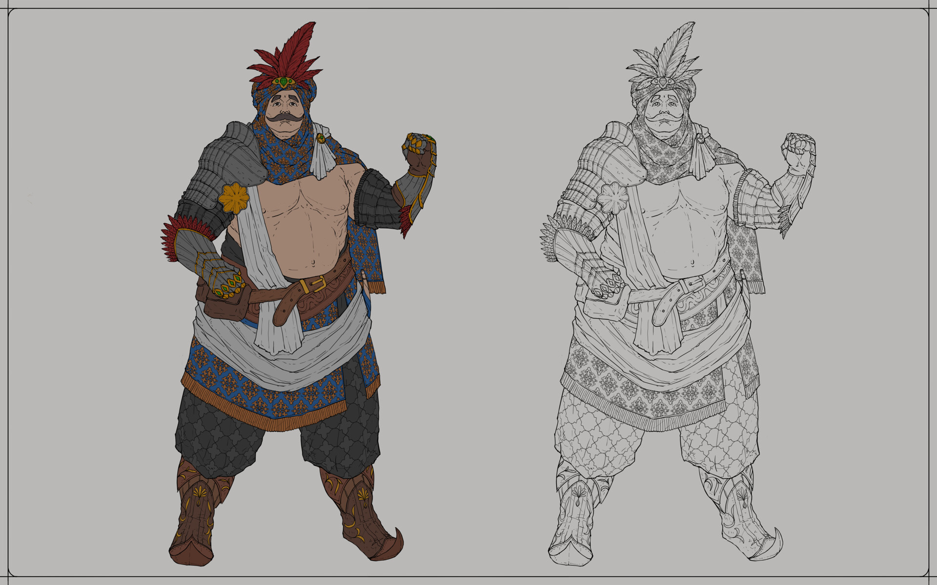 Michael Gaddi - Ottoman Brawler - Emir (Character art)