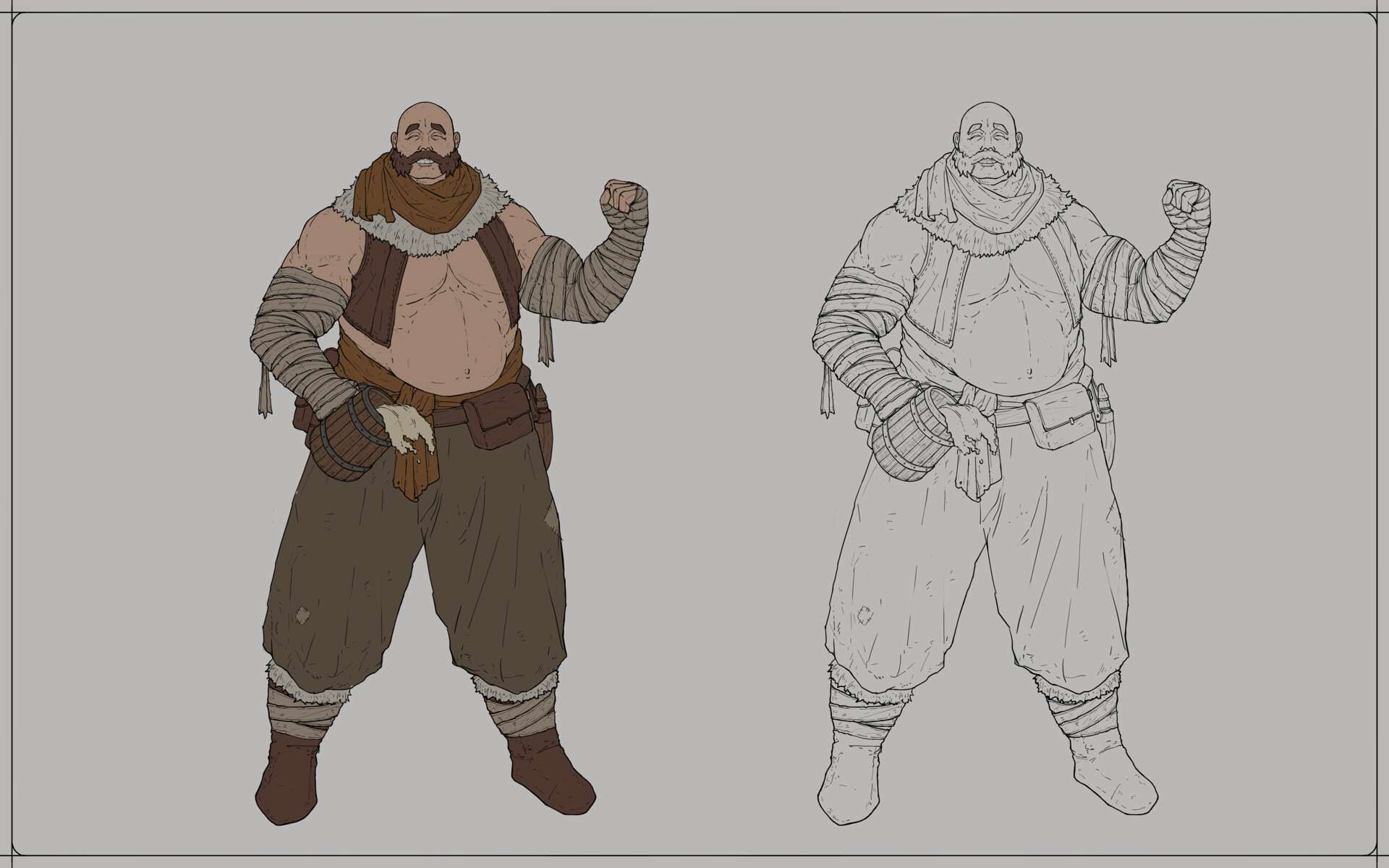 Michael Gaddi - Ottoman Brawler - Emir (Character art)