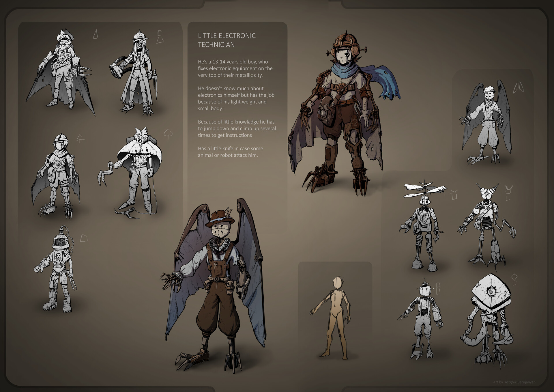 ArtStation - Little Electronic technician